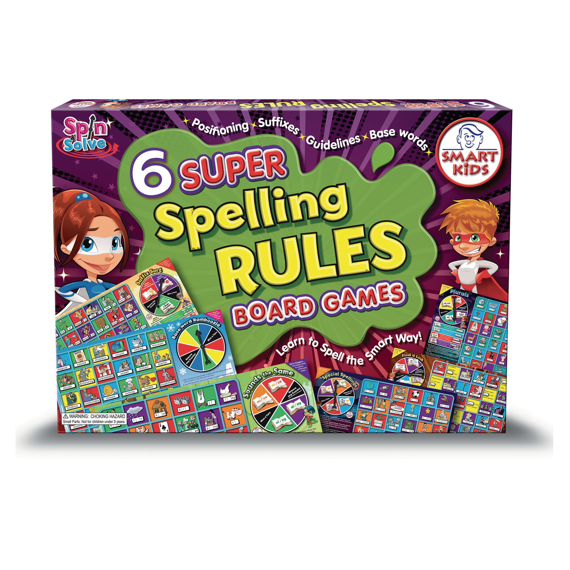 6 Super Spelling Rules Board Games | Eduspace Supplies
