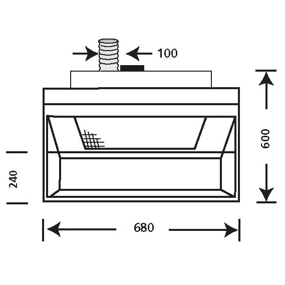 Hood Mounted Benchtop Extraction Cabinet | Eduspace Supplies
