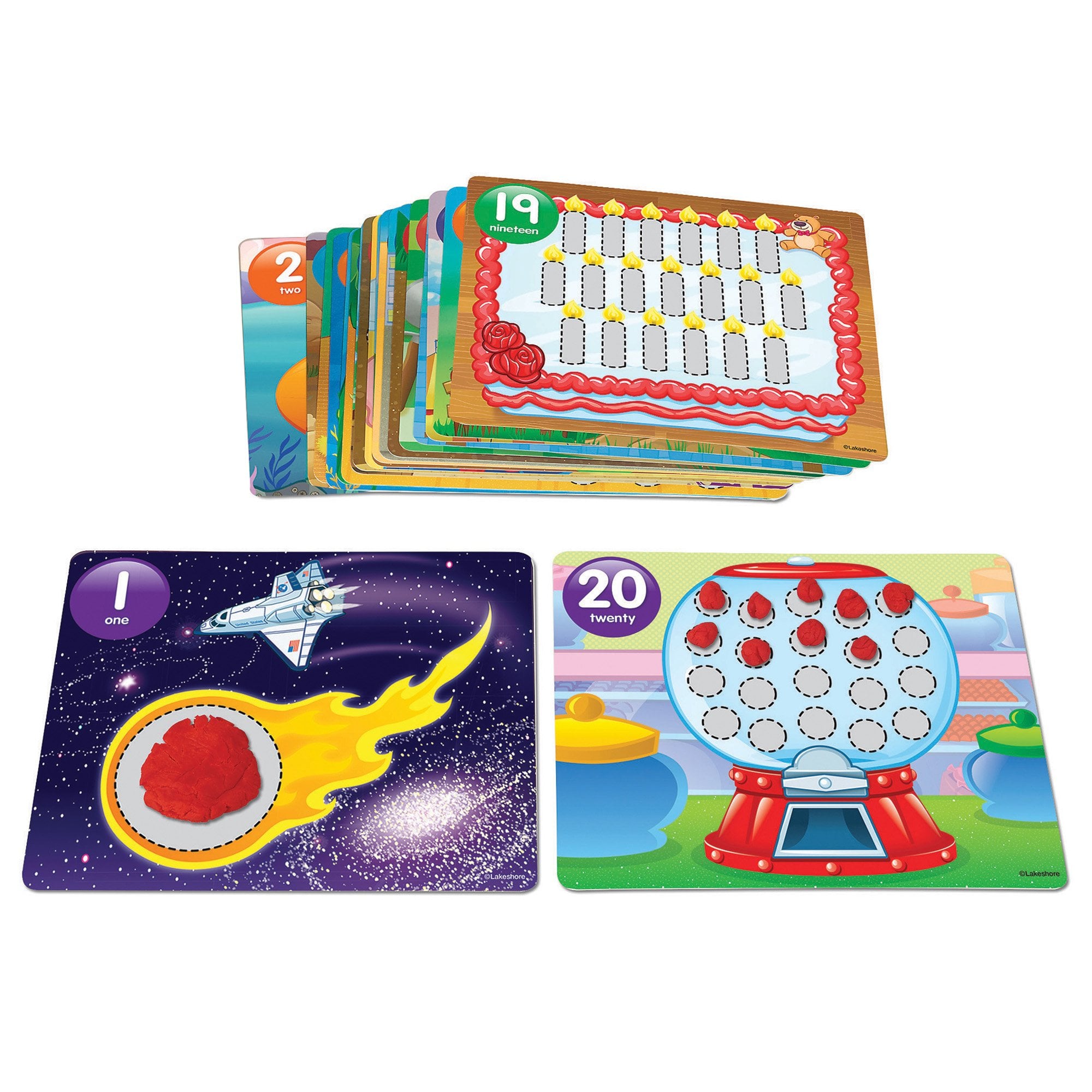 Lakeshore Counting Dough Mats | Eduspace Supplies