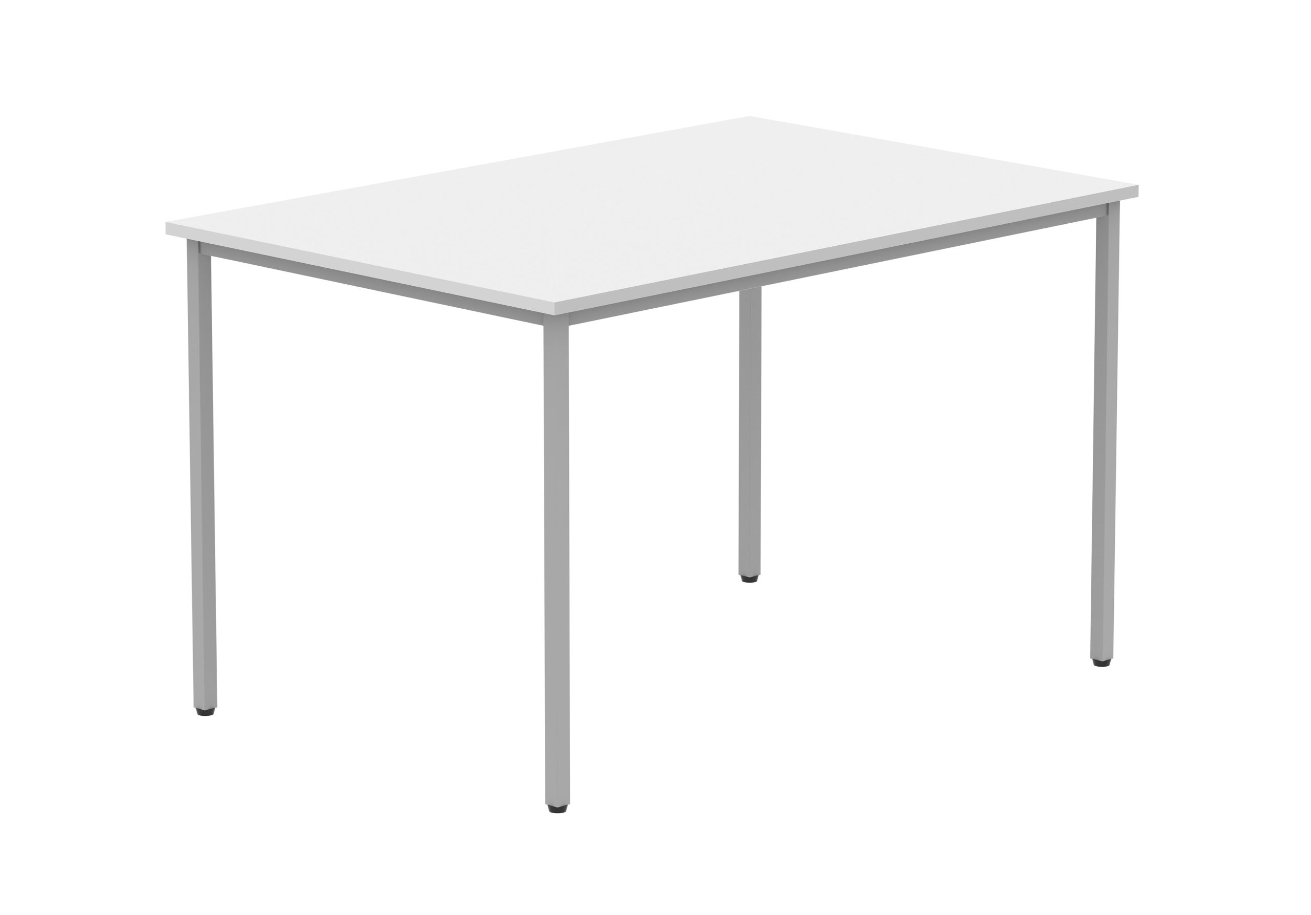 Office Rectangular Multi-Use Table | 1200X800 | Arctic White/Silver ...