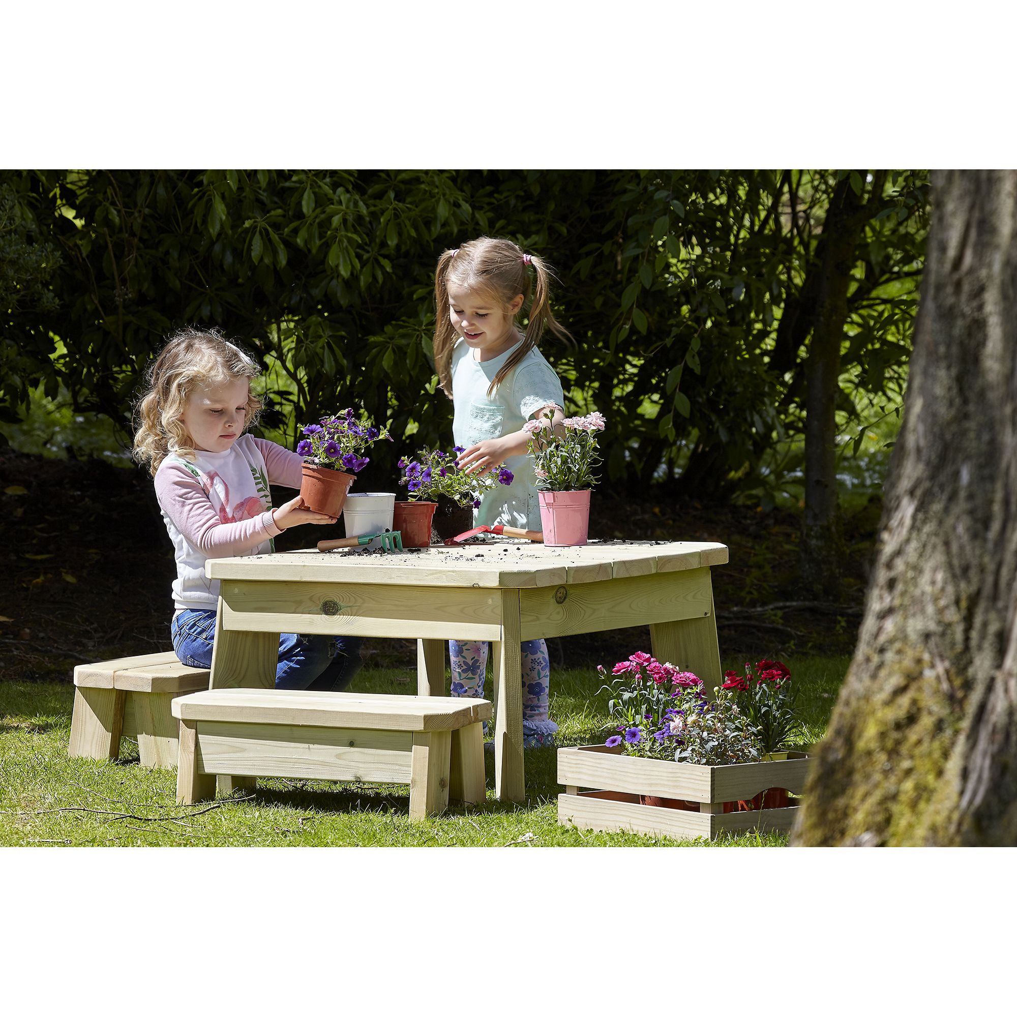 Square Table And Bench Set (preschool) | Eduspace Supplies