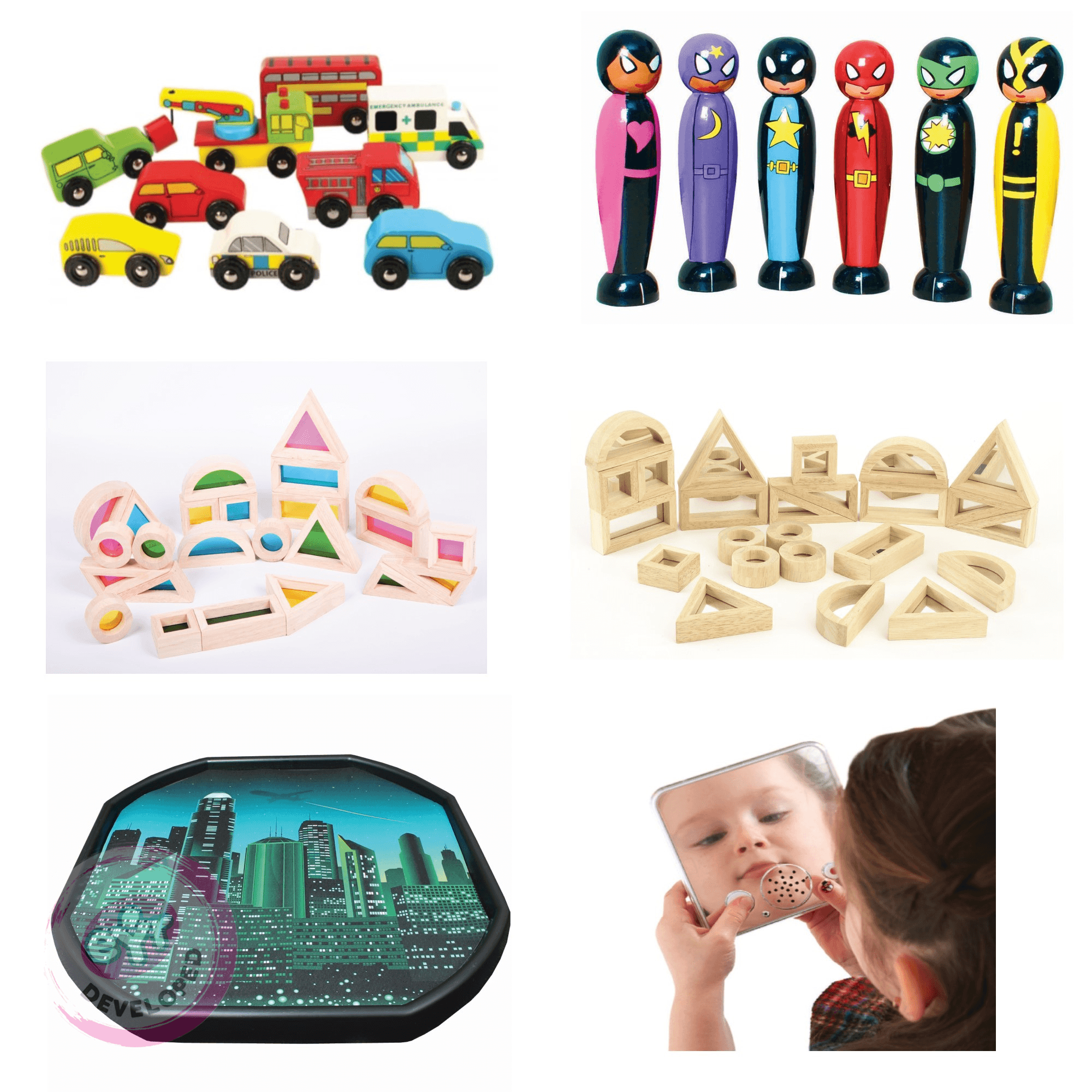 Superhero Tuff Tray Play Set | Eduspace Supplies