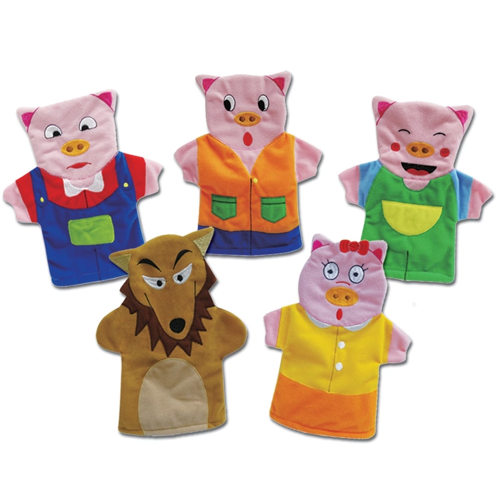 Three Little Pigs Storytelling Puppets | Eduspace Supplies
