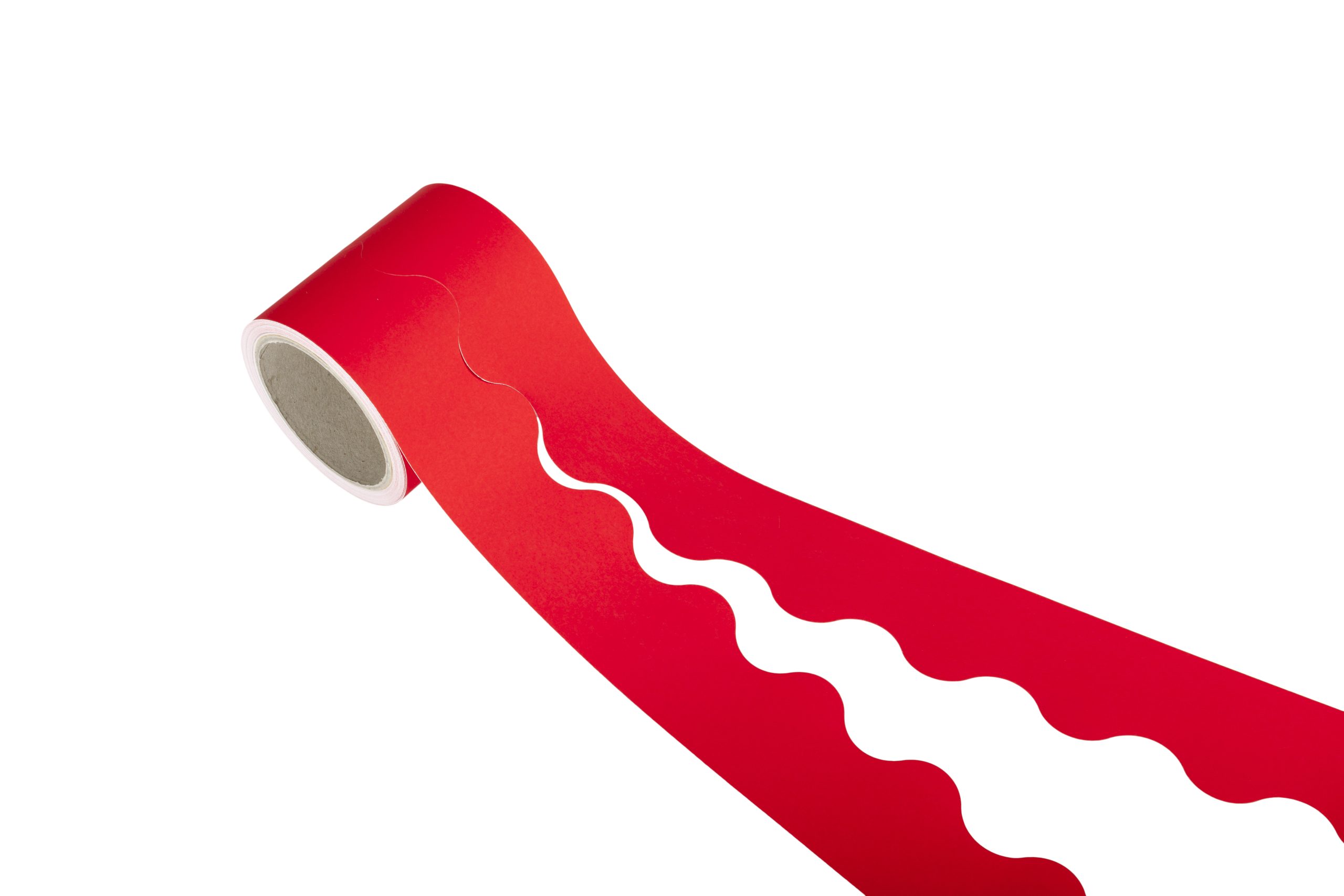 Card Scalloped Border Roll Red 15m | Learning Space Solutions