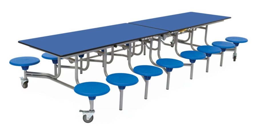 Rectangular 16 Seat Table – Yellw – Blu | Eduspace Supplies