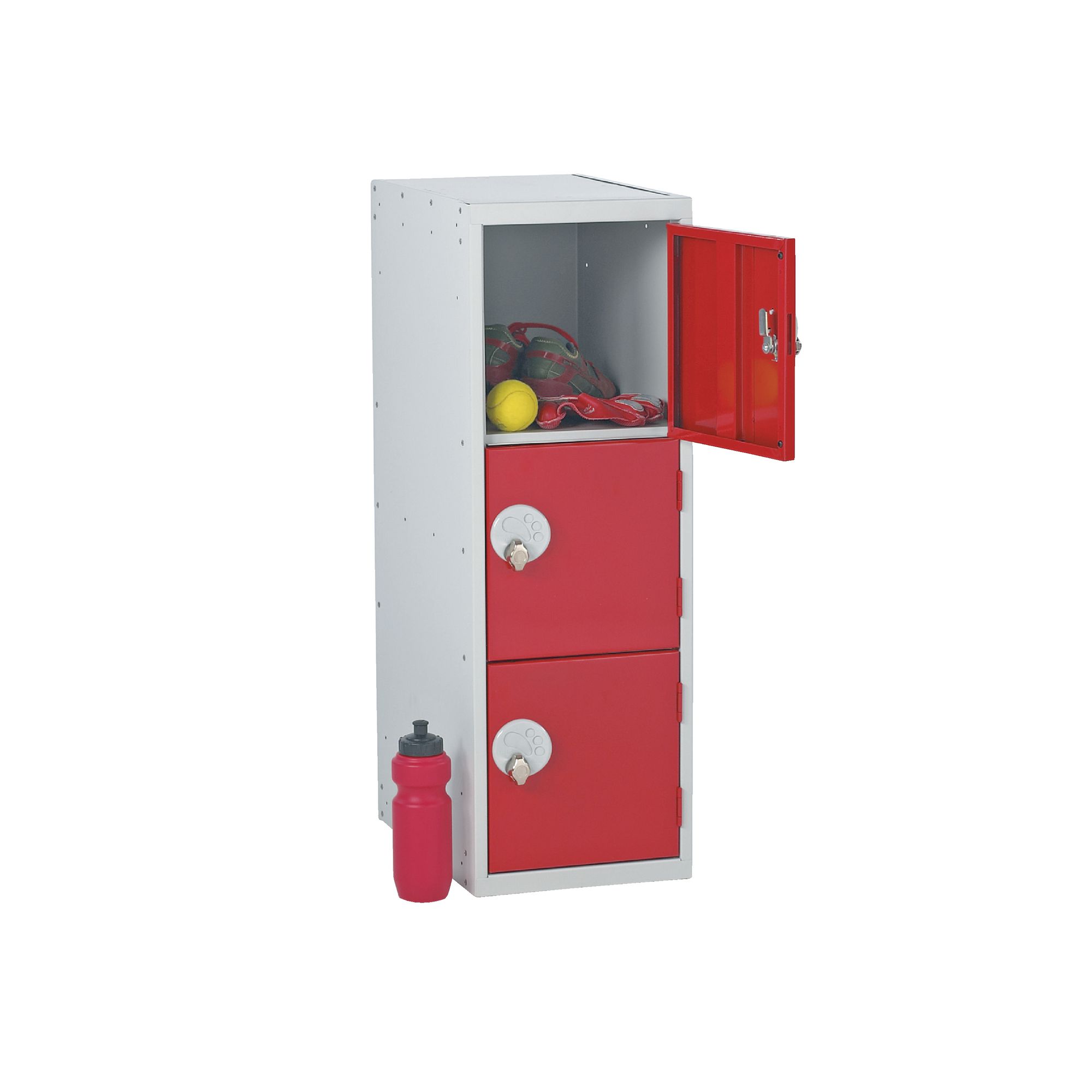 Low Three Door Locker Green | Eduspace Supplies