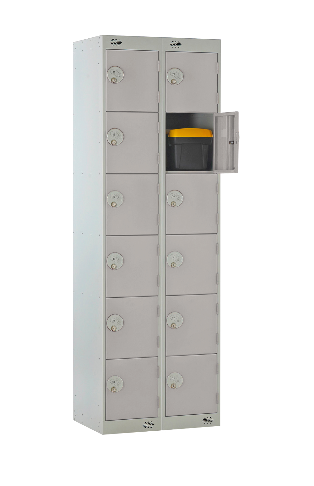 Full Size Lockers- Nest of 2- Gry 6 door | Eduspace Supplies