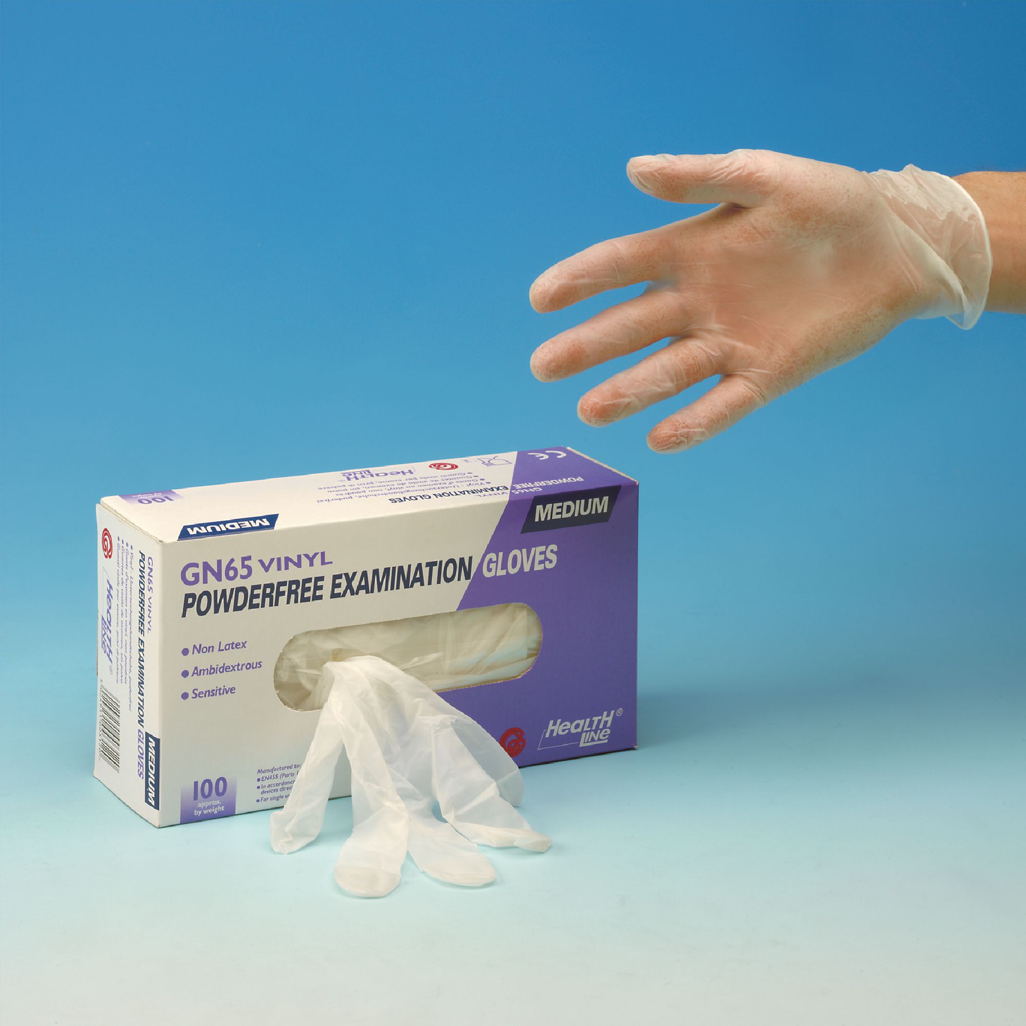 Powder Free Vinyl Gloves Med | Eduspace Supplies