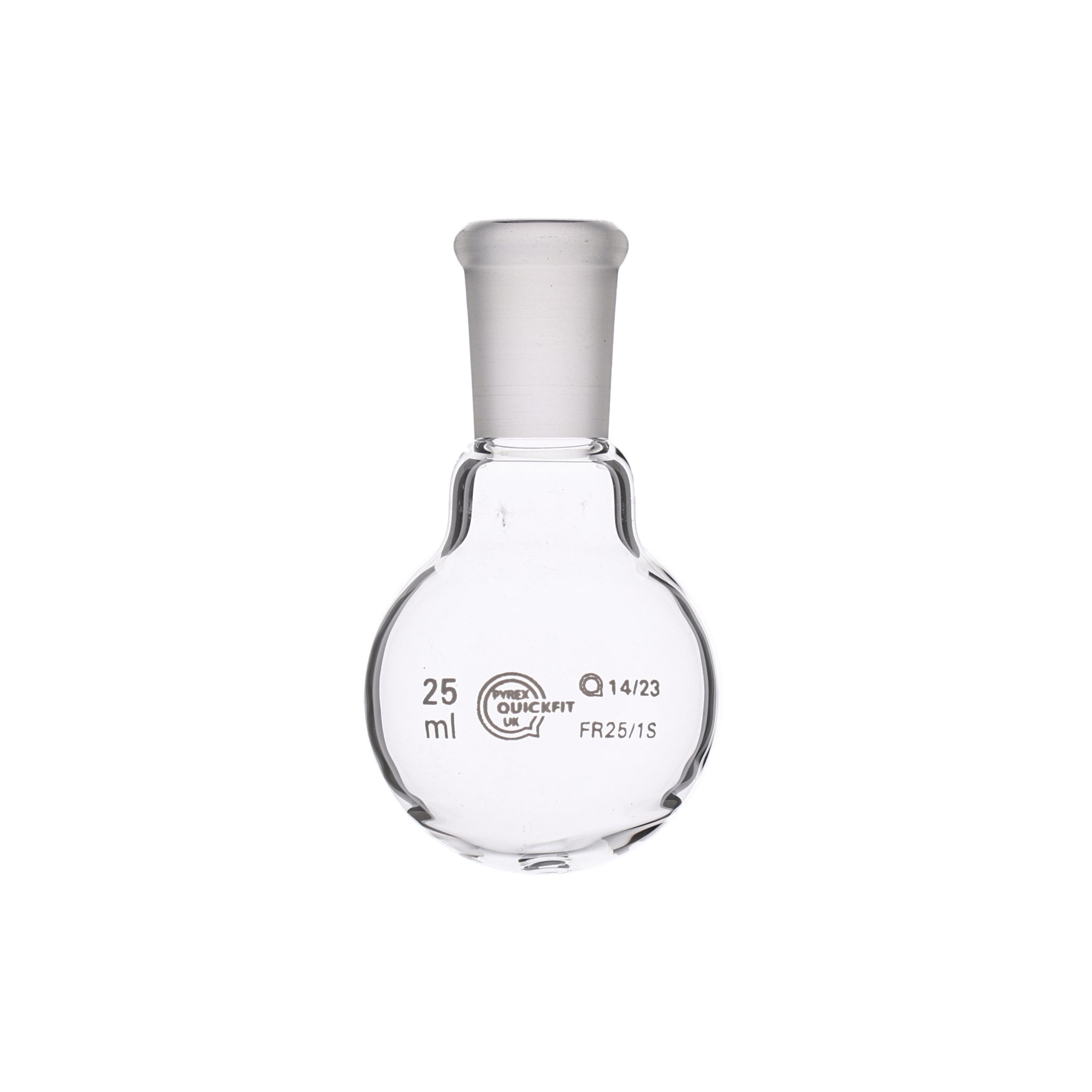 Quickfit Round Bottom Flask 25ml 14-23 | Eduspace Supplies