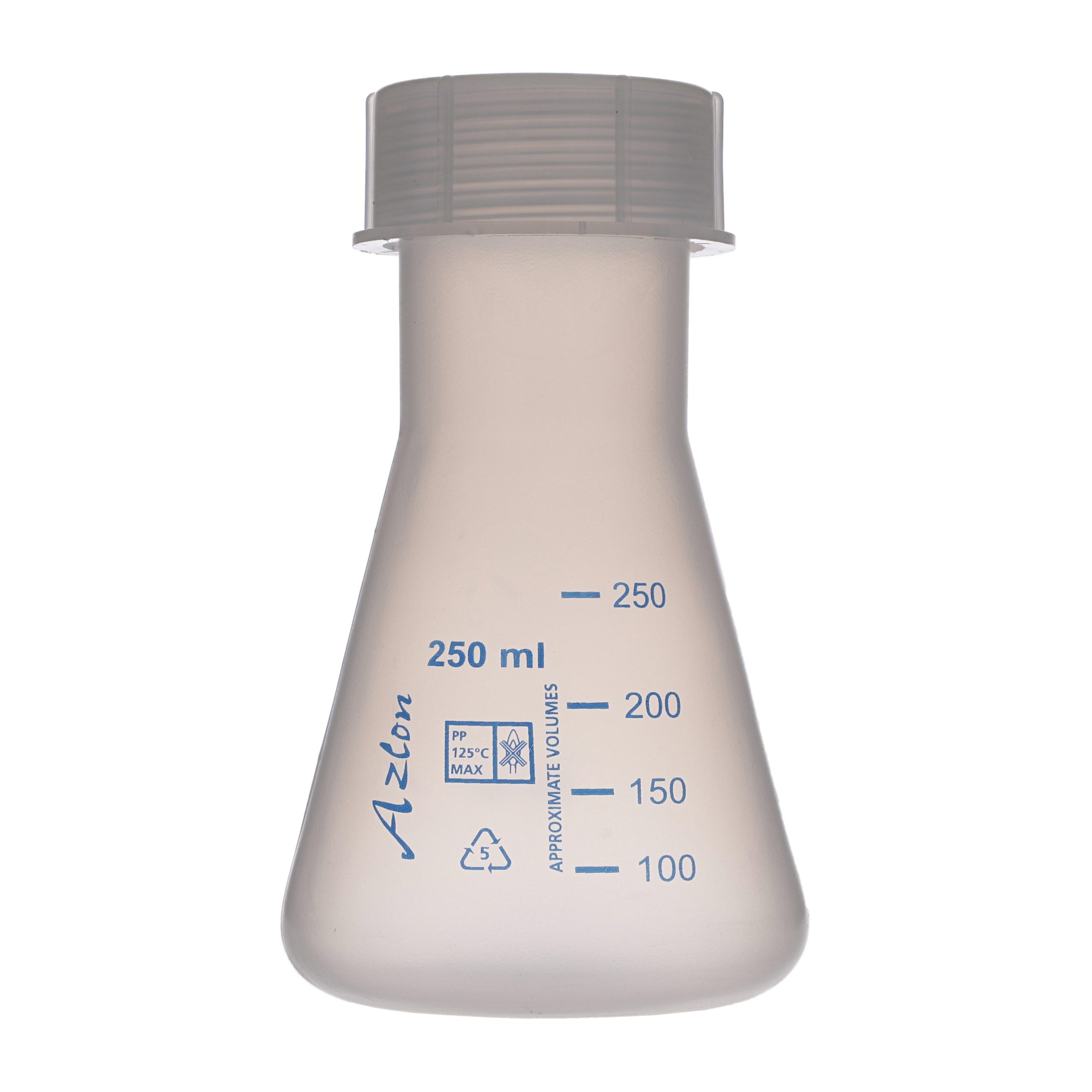 Azlon 250ml Conical Flask With Screw Cap | Eduspace Supplies