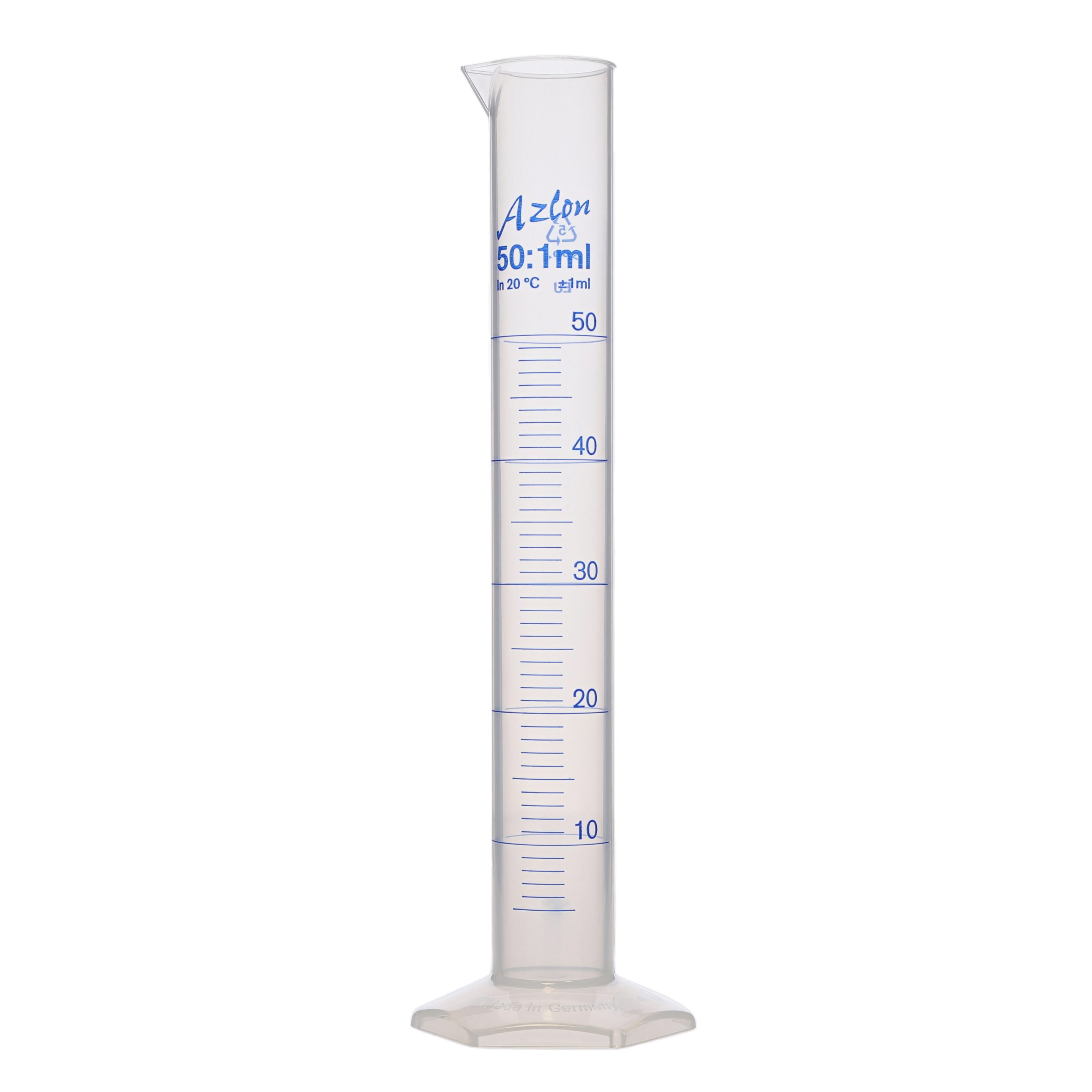 Azlon Measuring Cylinder 50ml | Eduspace Supplies