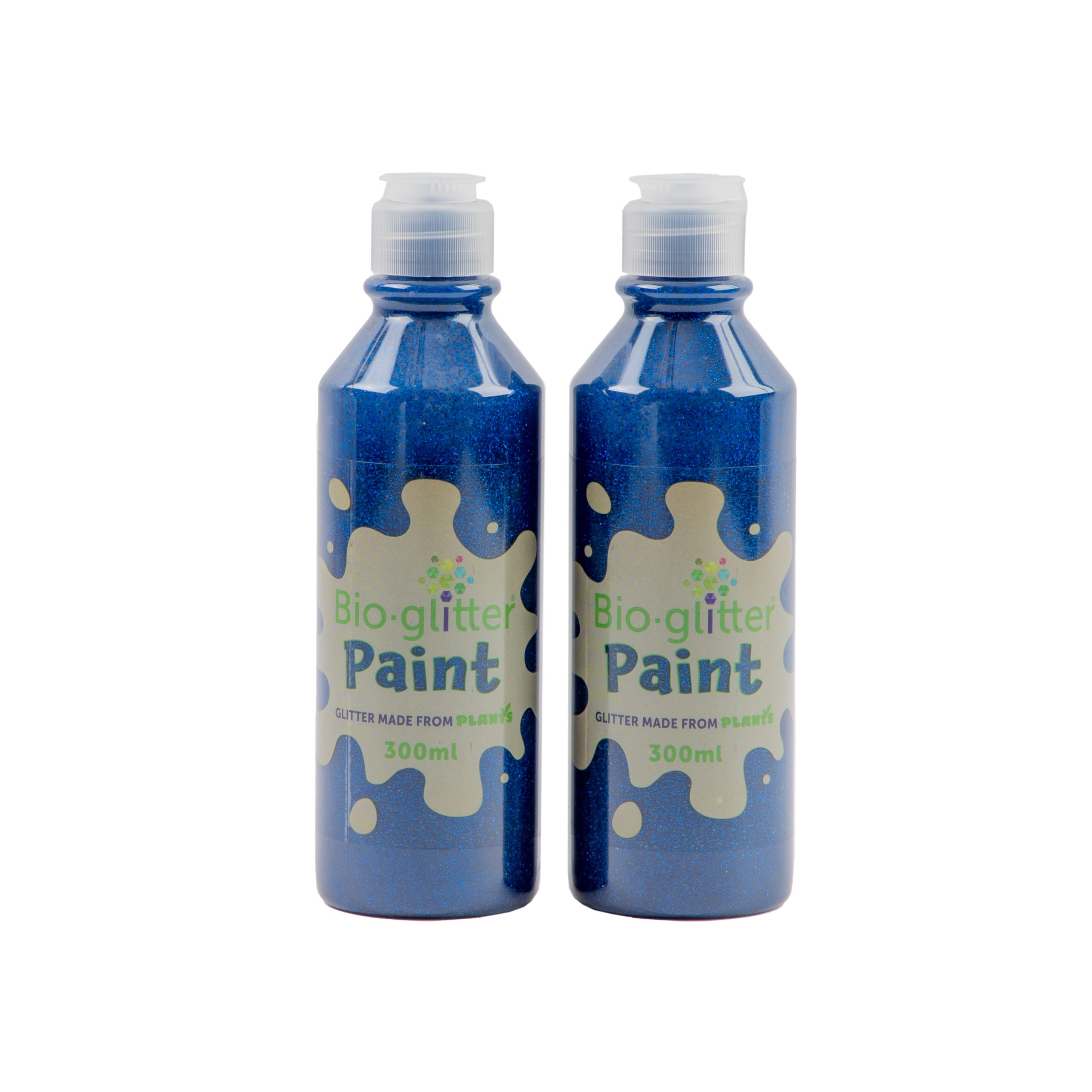 Bio Glitter Paint Blue 300ml Pack 2 | Eduspace Supplies