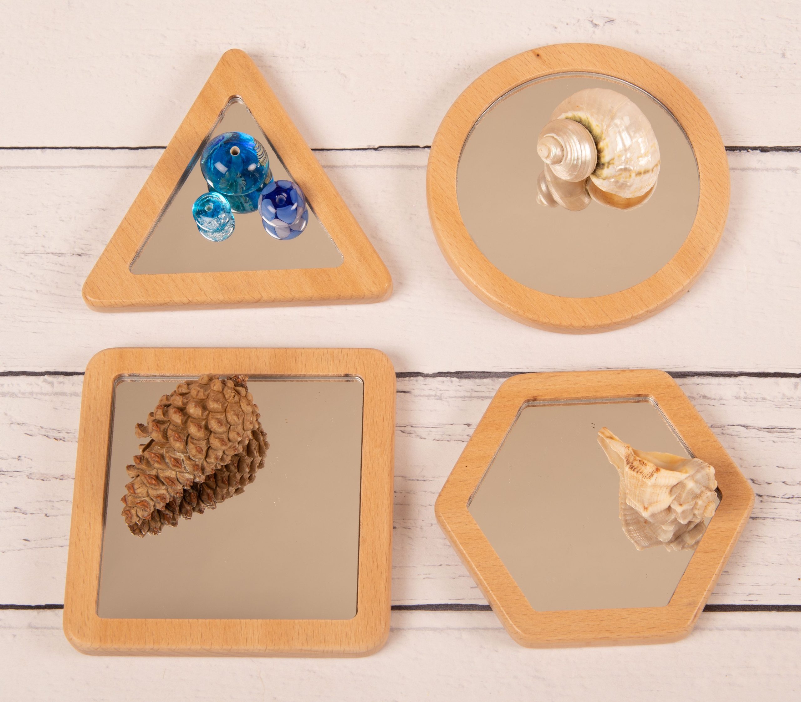 Little Looking Mirror Shapes – Set of 4 | Eduspace Supplies
