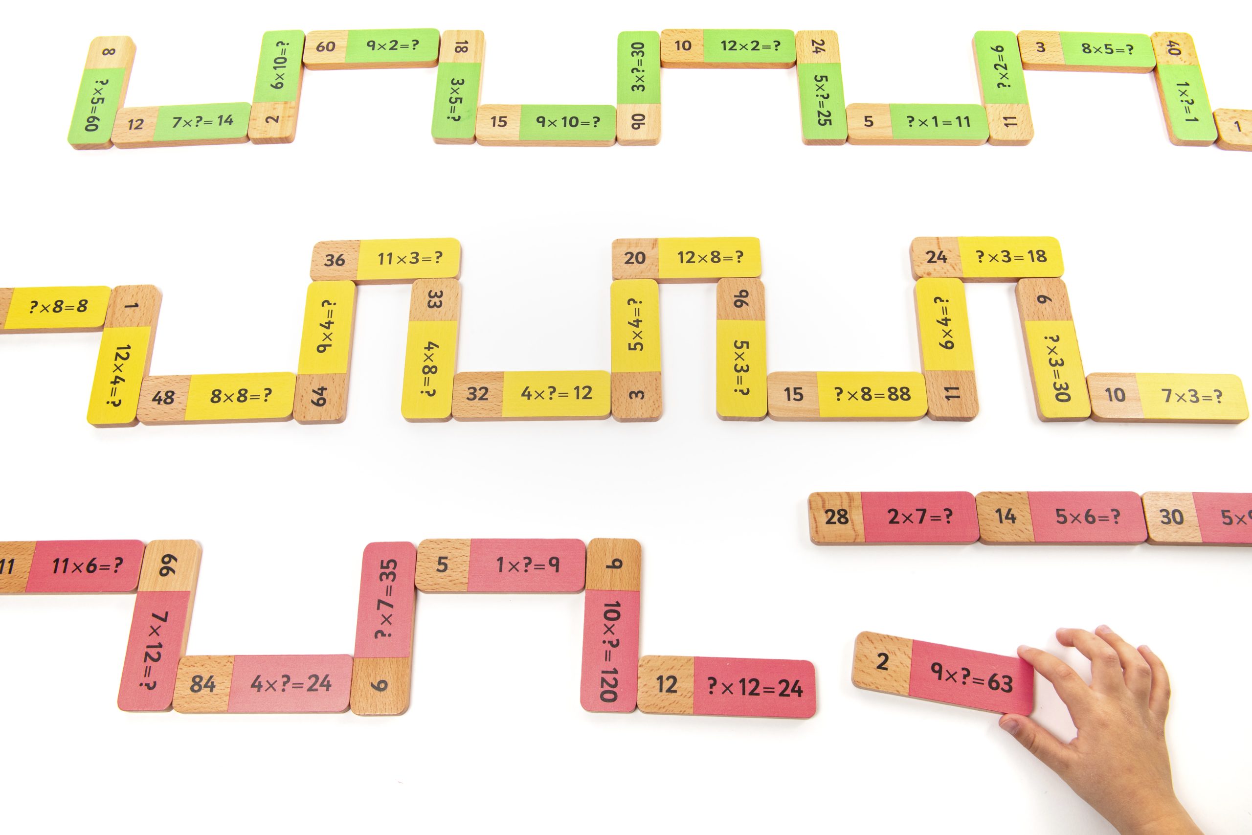 Wooden Multiplication Dominoes | Eduspace Supplies
