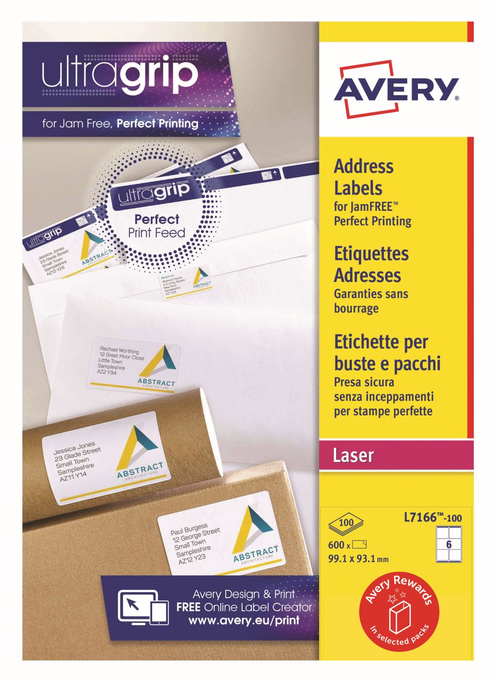 Avery Labels 99.1×93.1 6 Per Sheet P100 | Learning Space Solutions