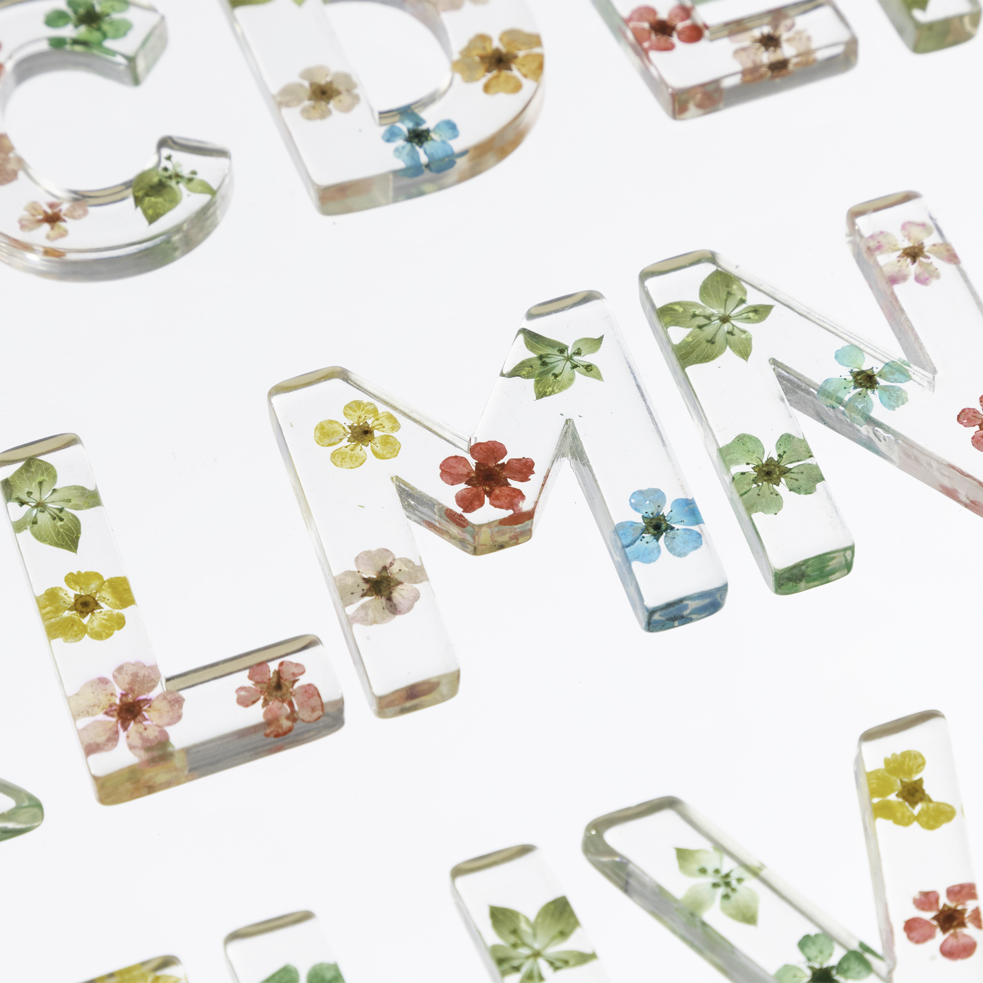 Resin Floral Letters | Learning Space Solutions