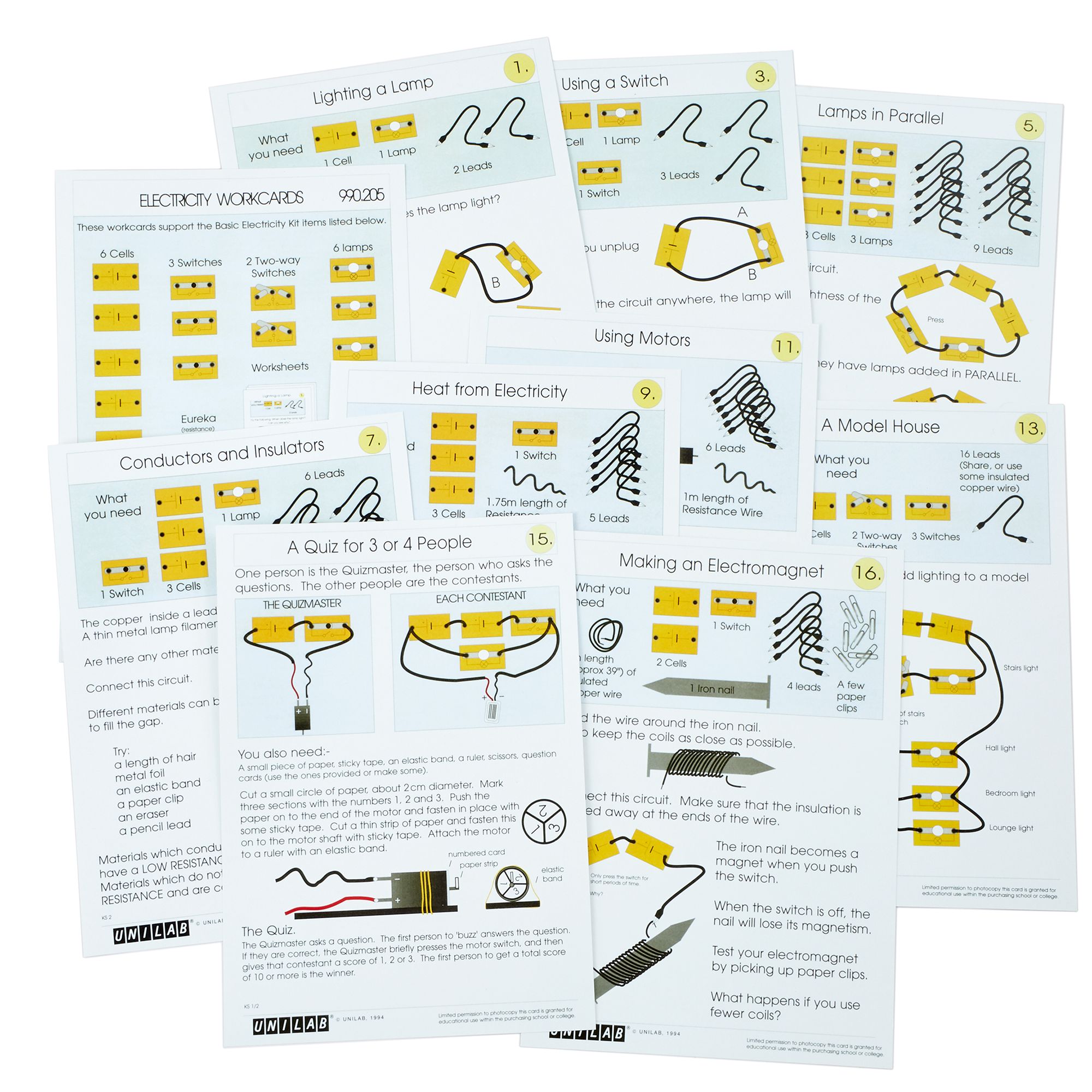 Work Cards For Elementary Electricitykit | Eduspace Supplies