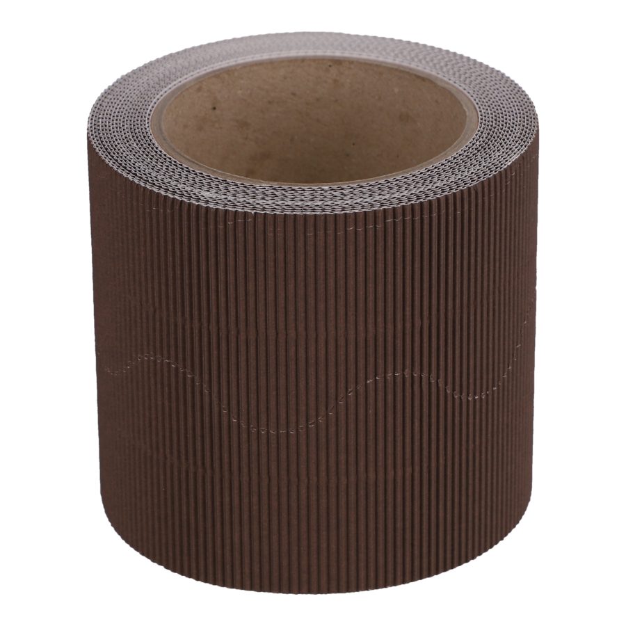CM Corrugated Border Roll – Brown | Eduspace Supplies