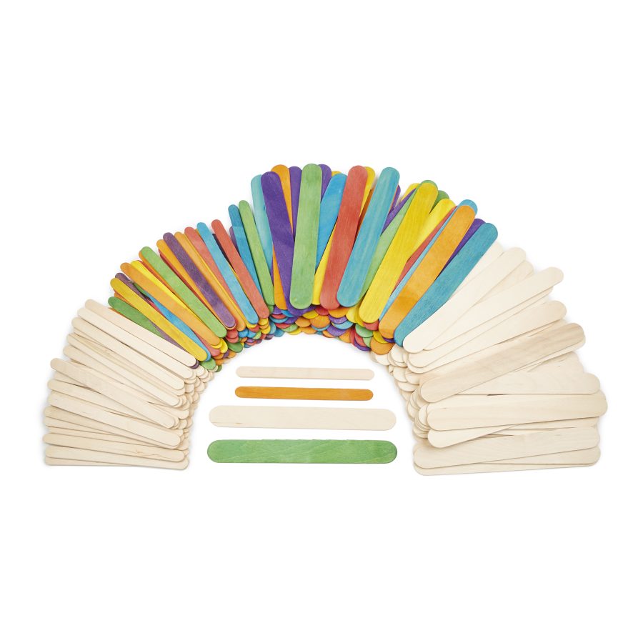 100 Plain Jumbo Craft Sticks | Eduspace Supplies