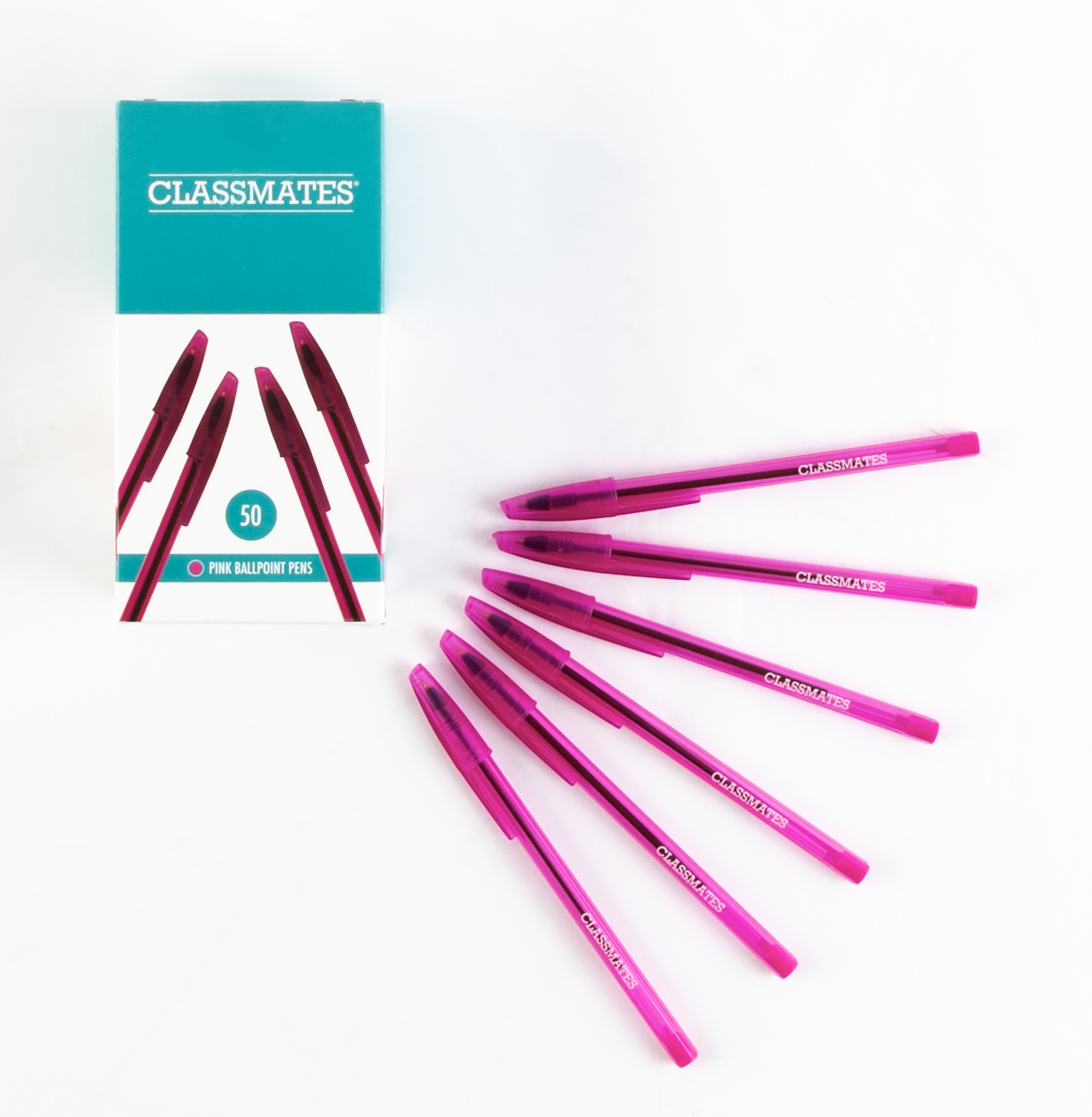 Classmates Ballpoint Pen Pk 50 Pink | Learning Space Solutions