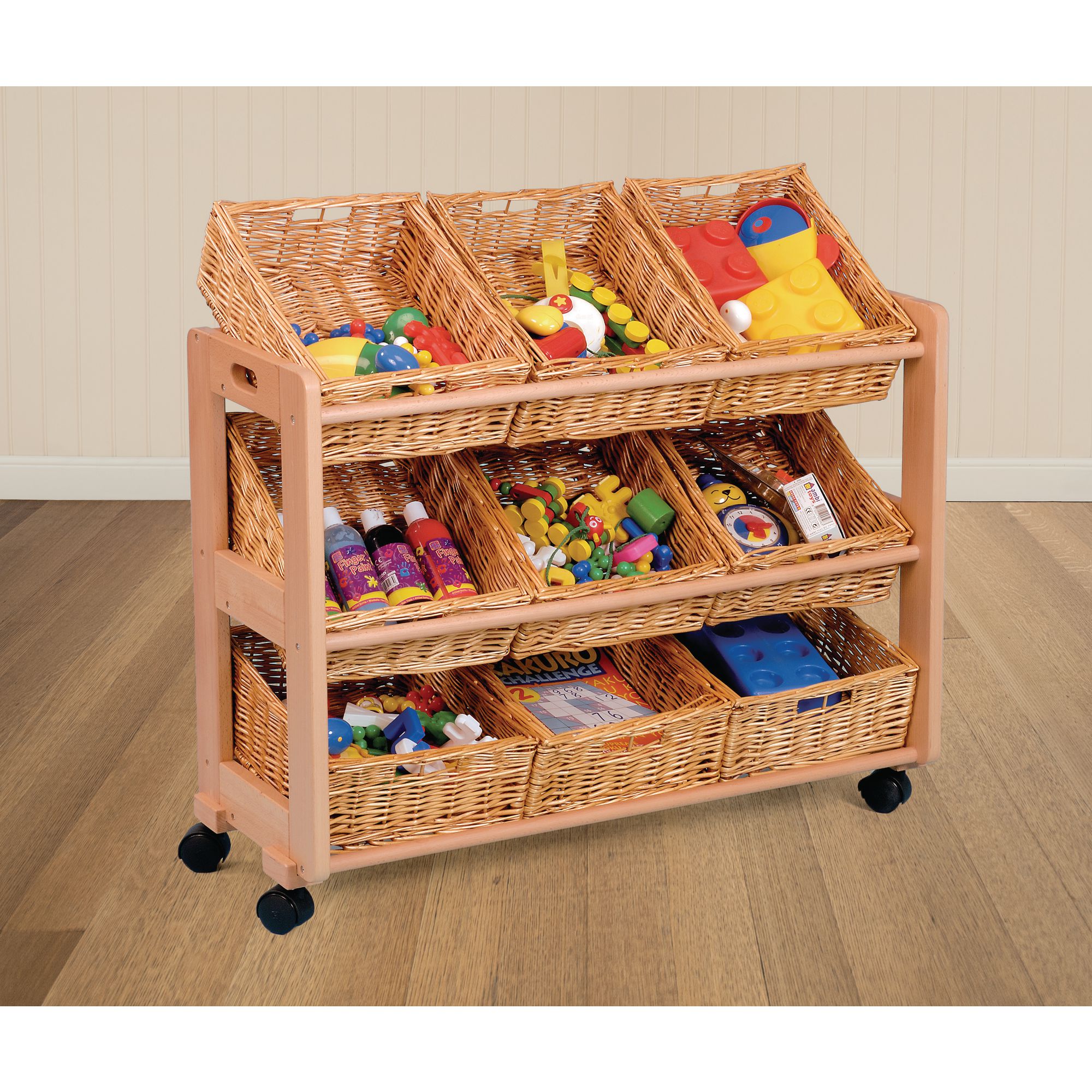 Single Wicker Tidy 9 Trays | Eduspace Supplies