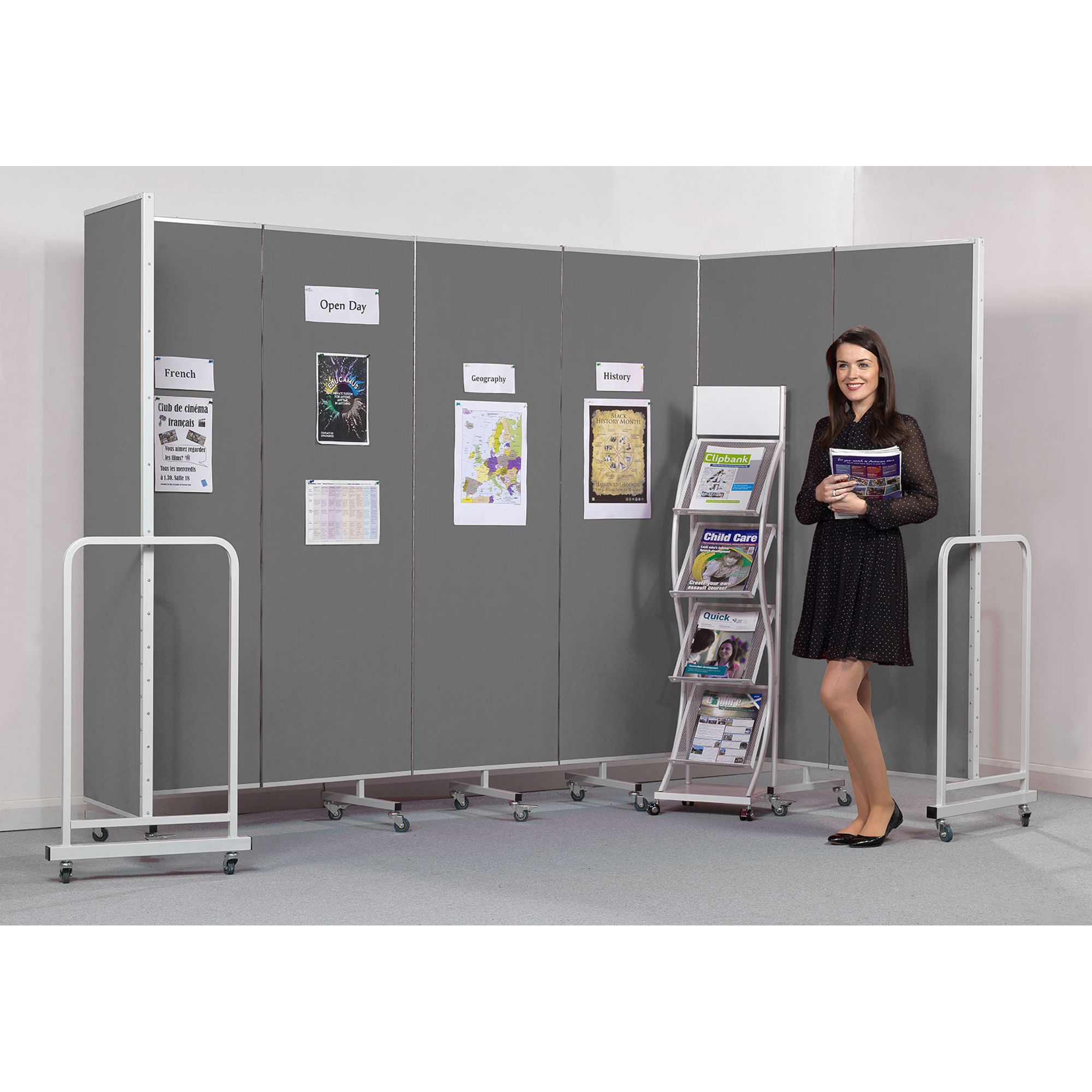 Soundabsorbmobpart 5 Panel Gry | Eduspace Supplies