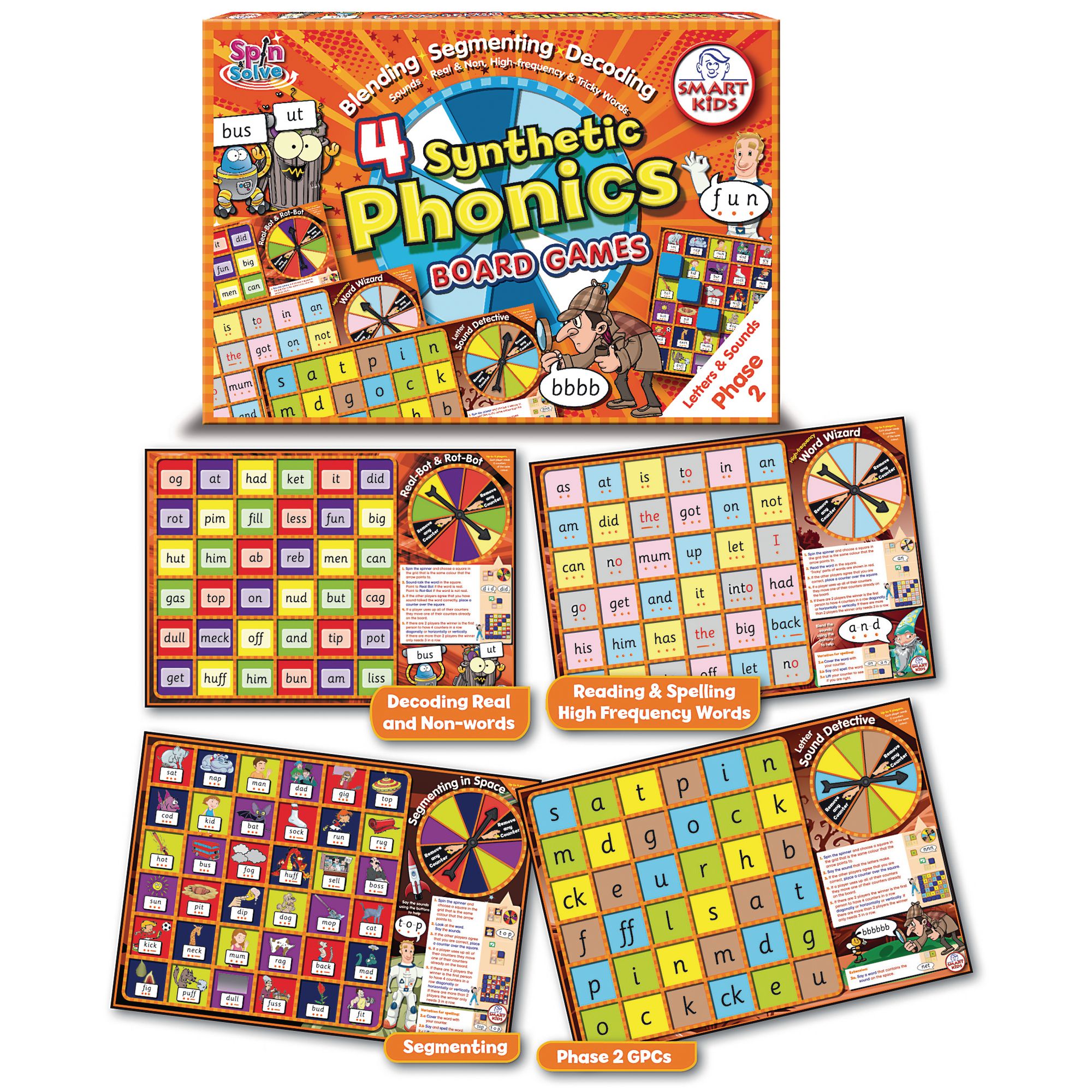 Phase 2 Phonics Board Games | Eduspace Supplies