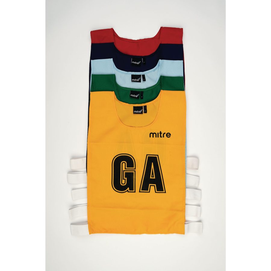 Mitre Netball Bib Red 40inch Up | Eduspace Supplies