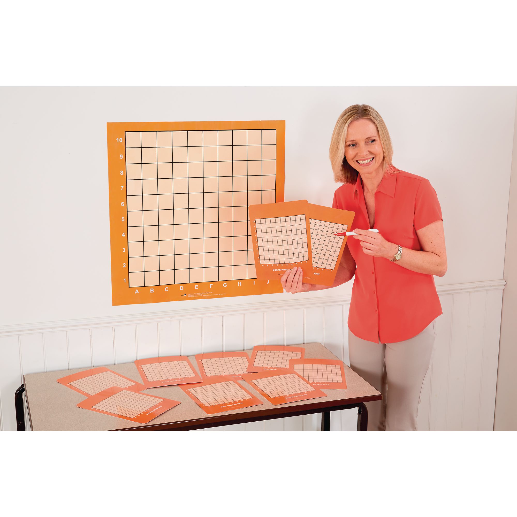 Wipeable Co-ordinates Grid | Eduspace Supplies