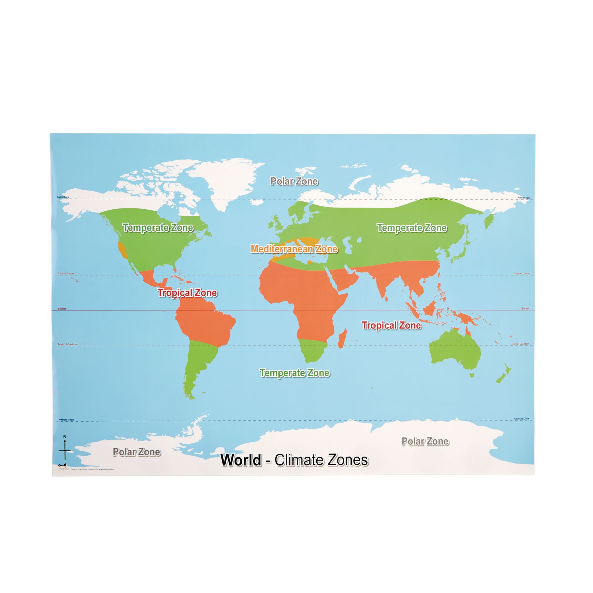 World Climate Zones Map | Eduspace Supplies