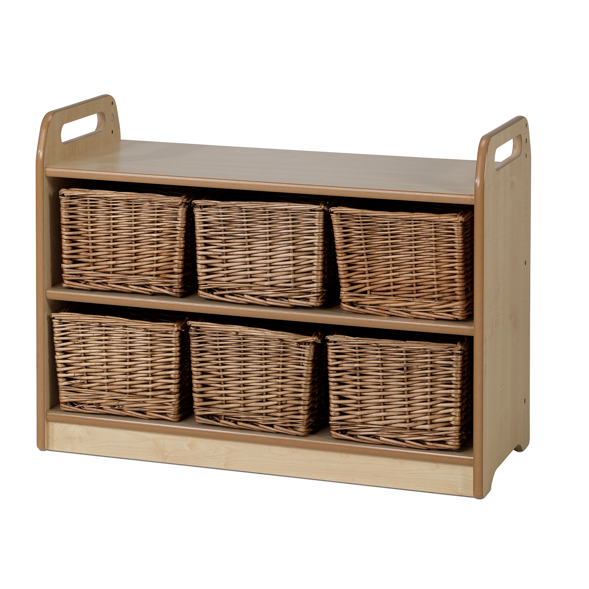 Display Unit with Mirror -Wicker Baskets | Eduspace Supplies