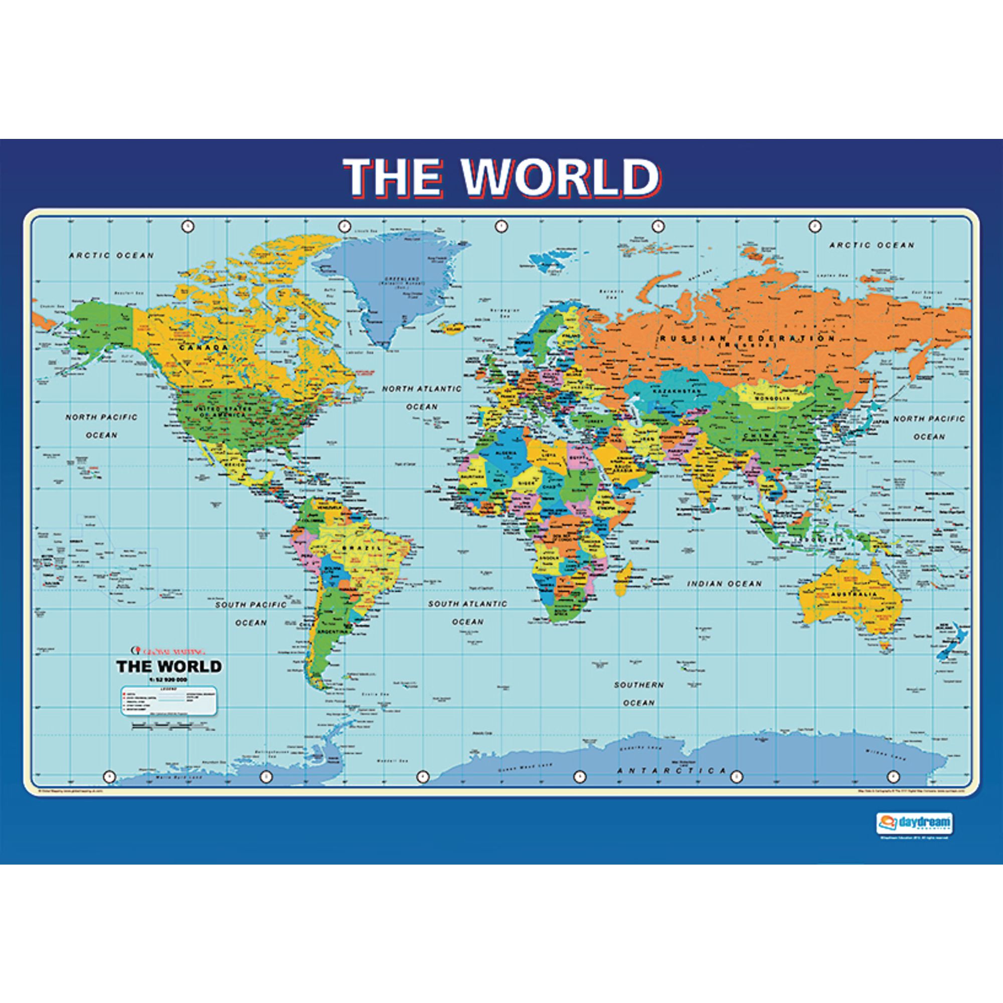 Maps Poster Pack Of 5 | Eduspace Supplies