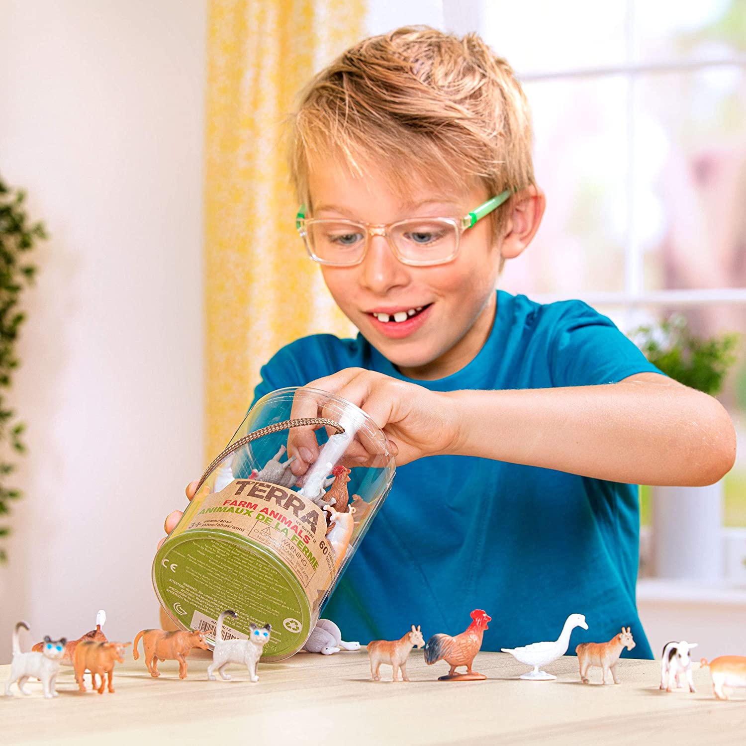 Terra Farm Animals In Tube | Learning Space Solutions