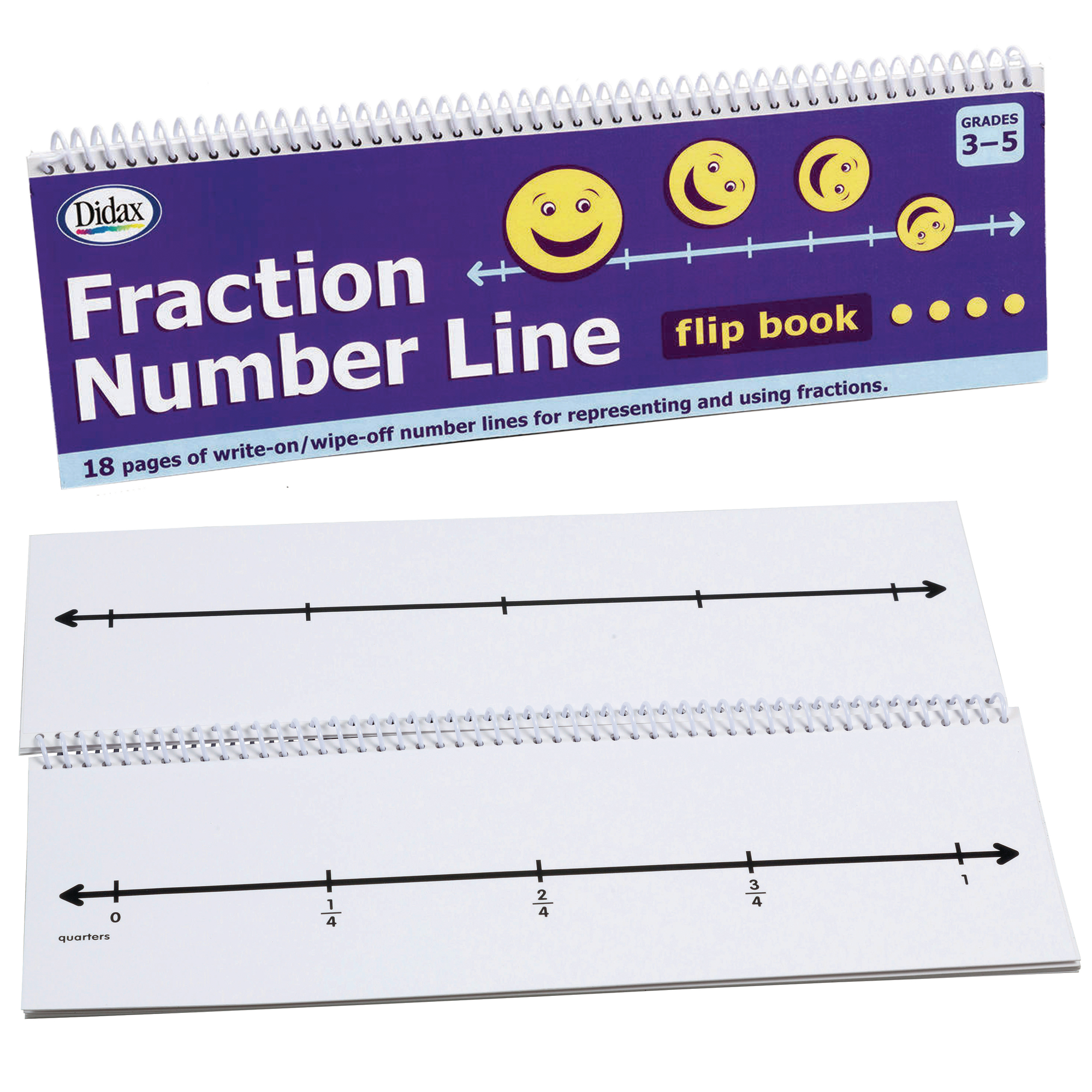 Fraction Number Line Flip Book | Eduspace Supplies