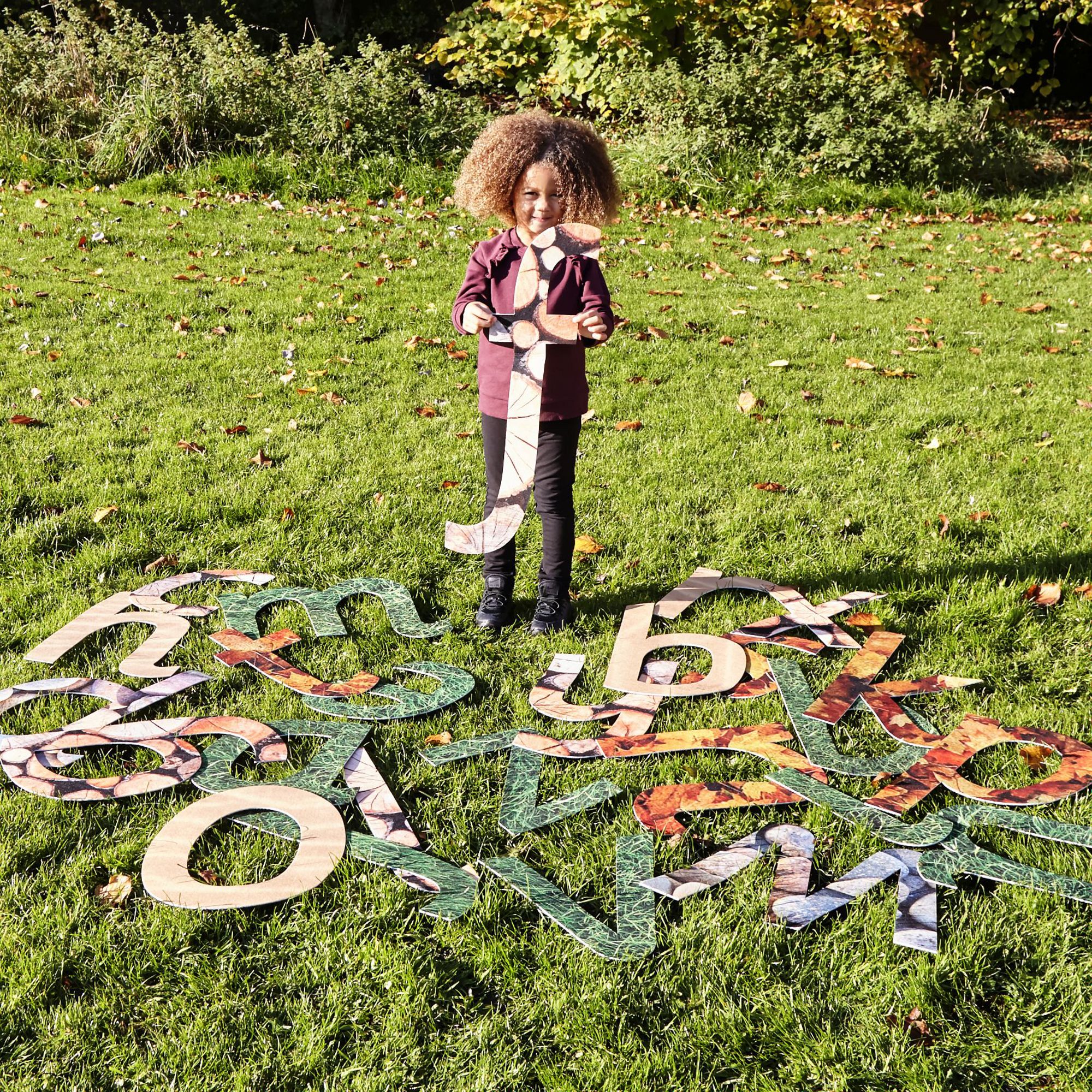 Giant Indoor Outdoor Natural Letters | Eduspace Supplies