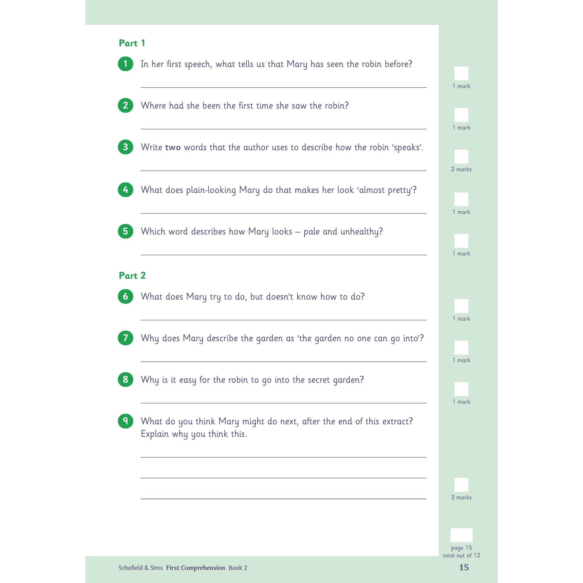 First Comprehension Book 2 | Eduspace Supplies