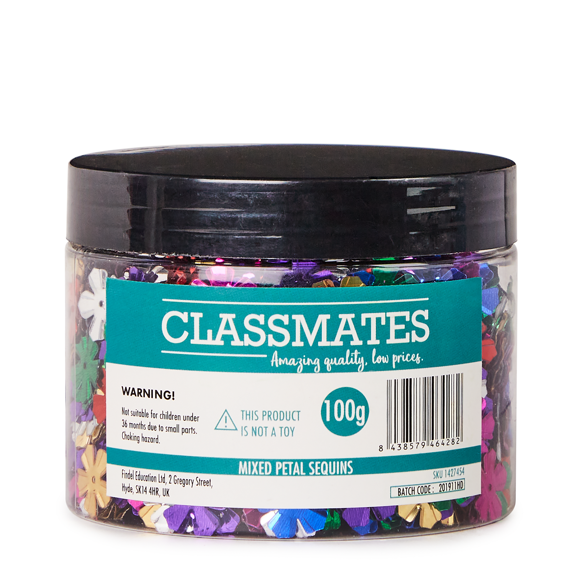 Mixed Petal Sequins 100g Tub | Eduspace Supplies