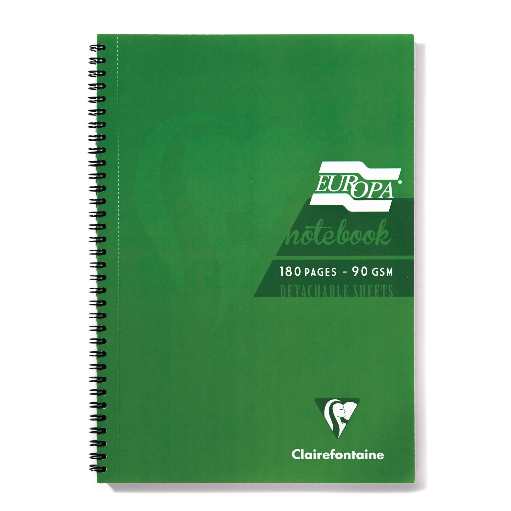 New Europa A4 Notebooks Green | Eduspace Supplies