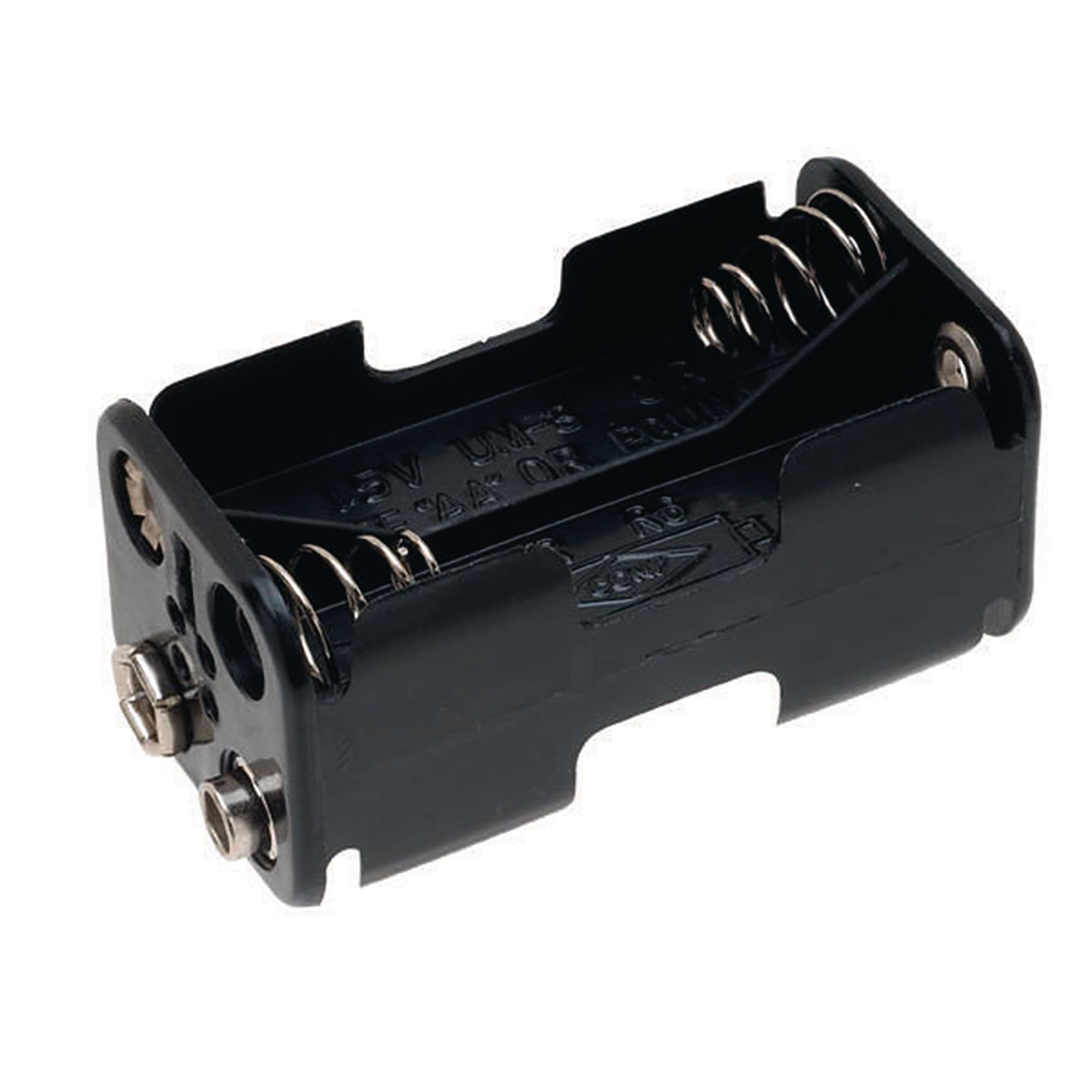 Aa Battery Holder With Snap Terminal | Eduspace Supplies