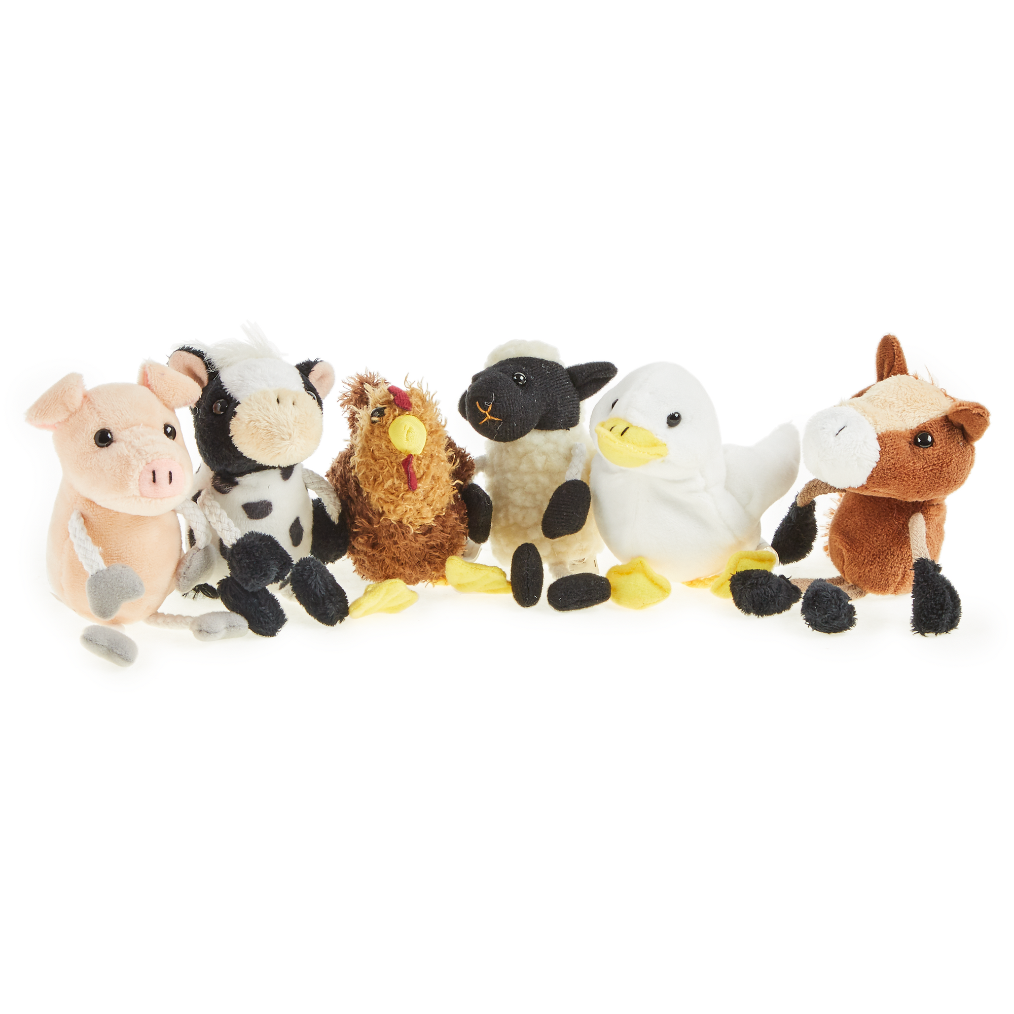 Set Of 6 Farm Animals Finger Puppets | Eduspace Supplies