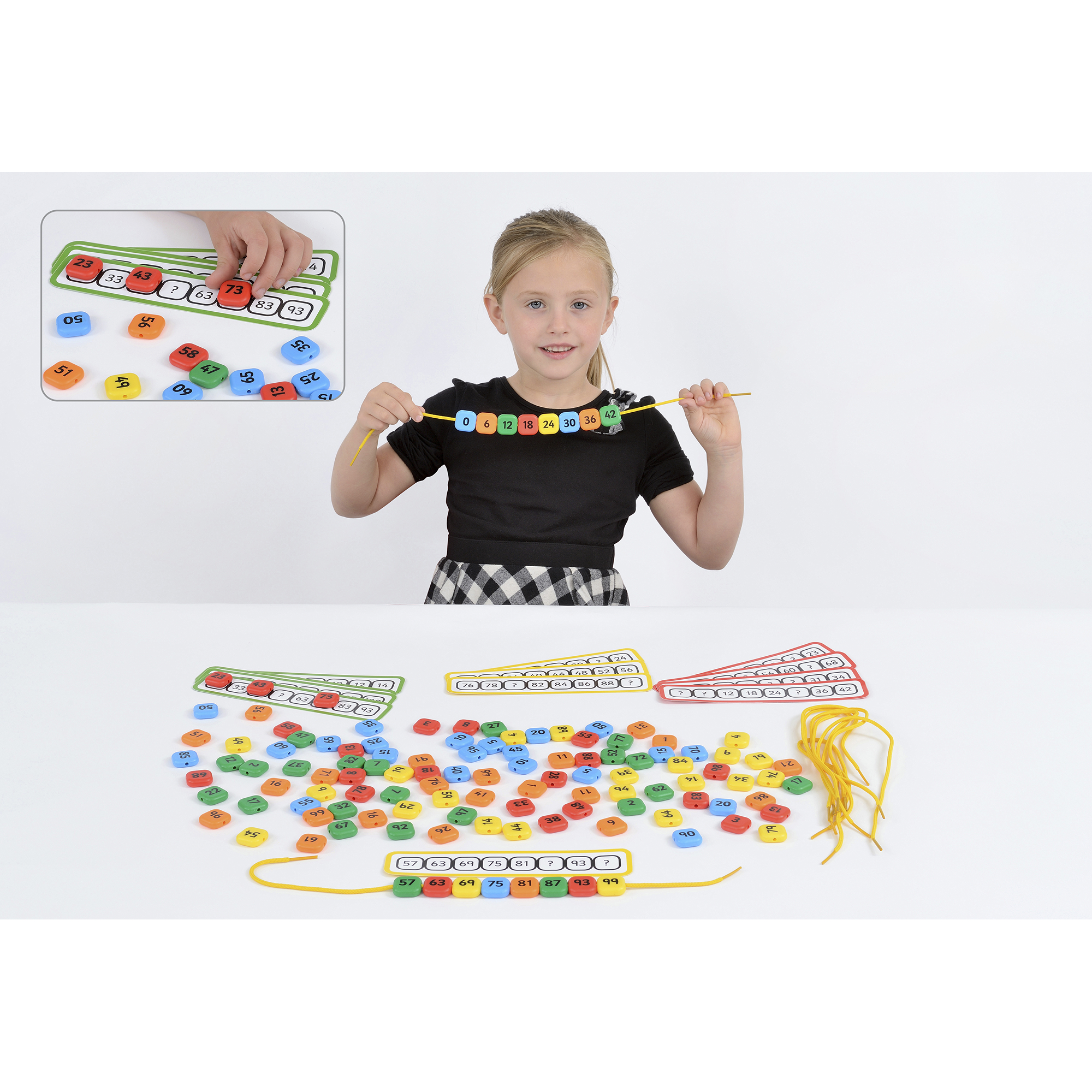Number Sequence Lacing Beads | Eduspace Supplies