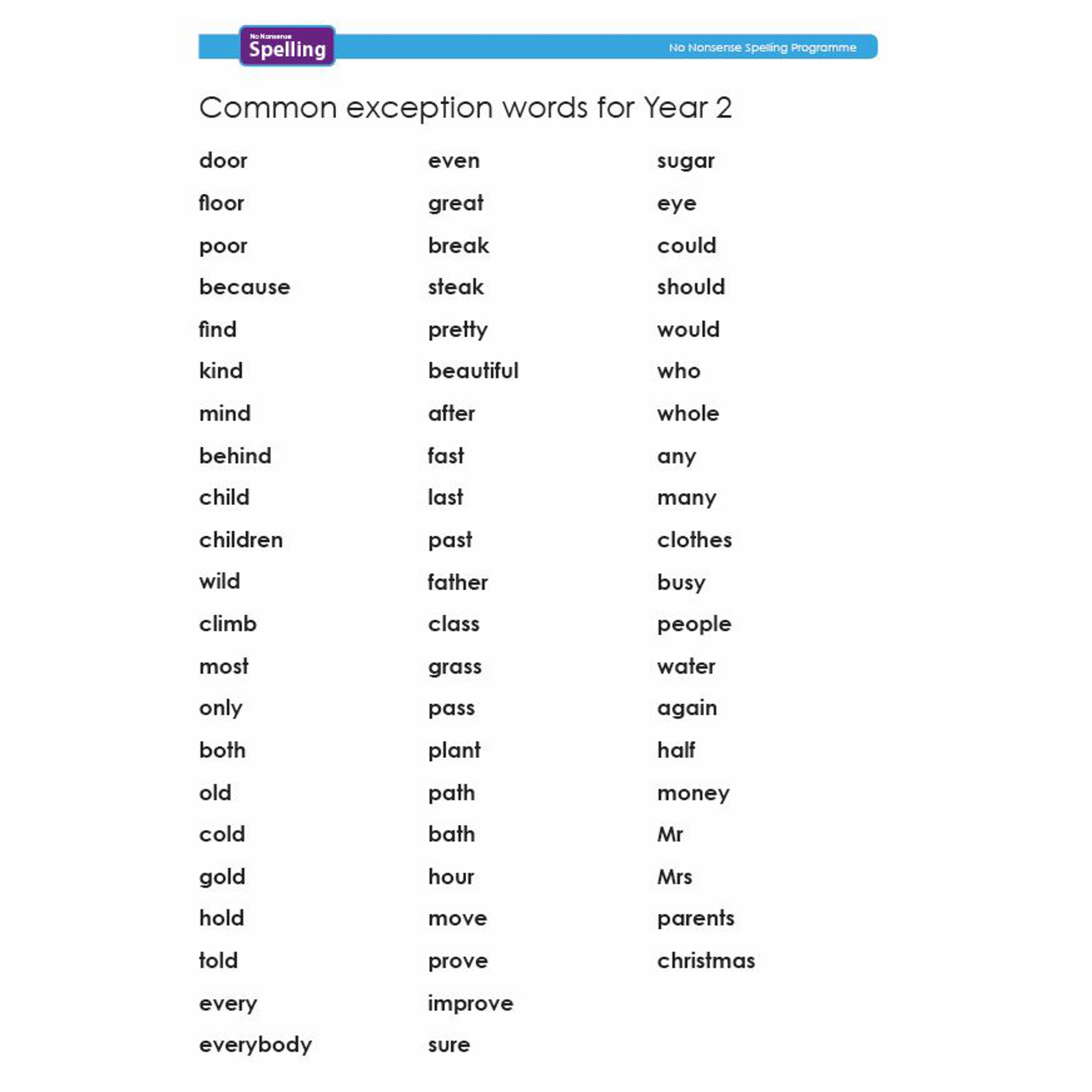 No Nonsense Spelling | Eduspace Supplies