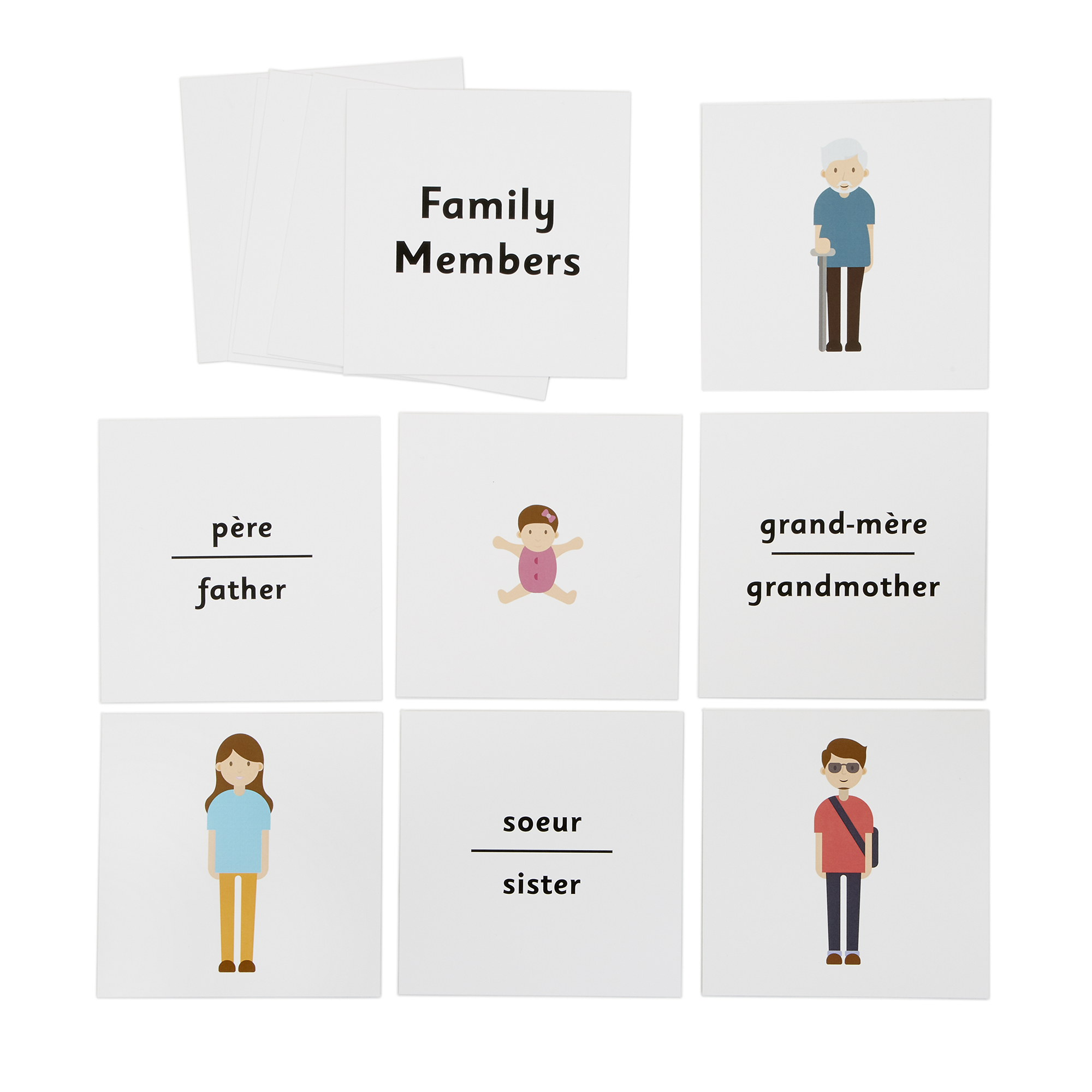 French Dice Cards – Family | Eduspace Supplies