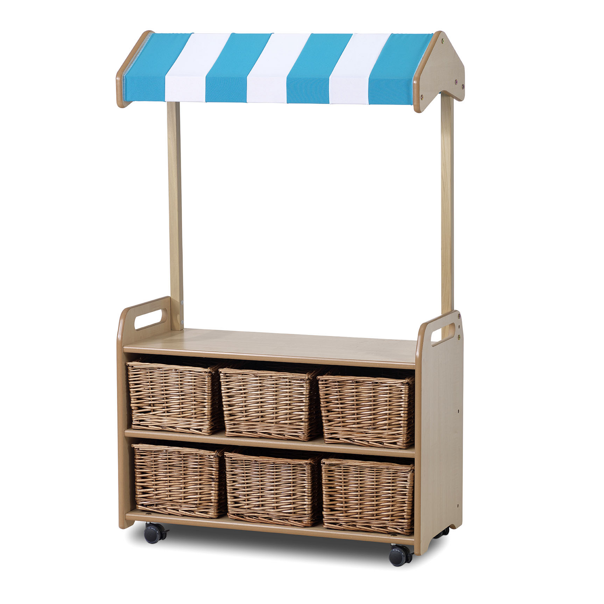 Mobile Unit With Shop Canopy WickerBskts | Learning Space Solutions