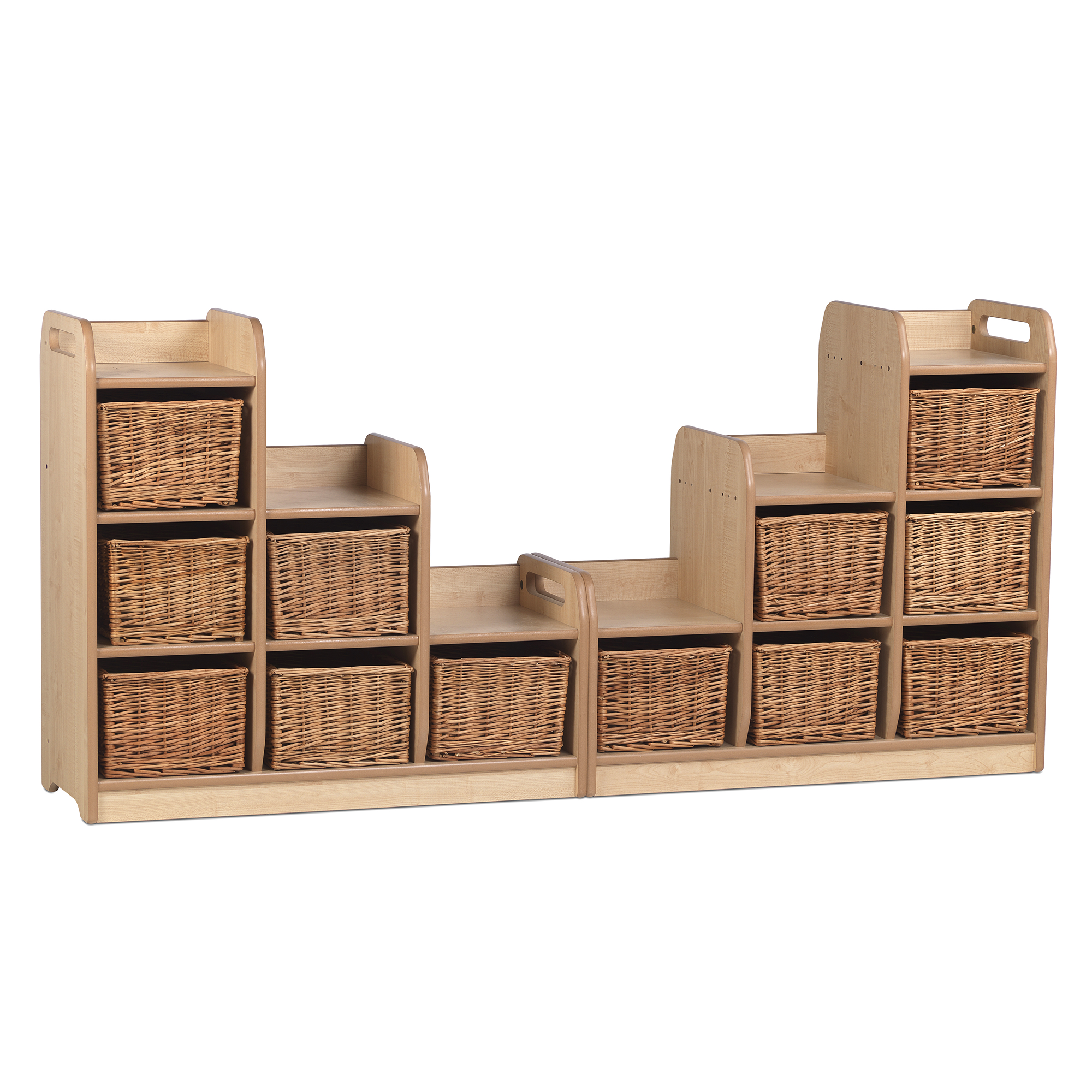 Stepped Storage Unit Right(wickerbasket) | Eduspace Supplies