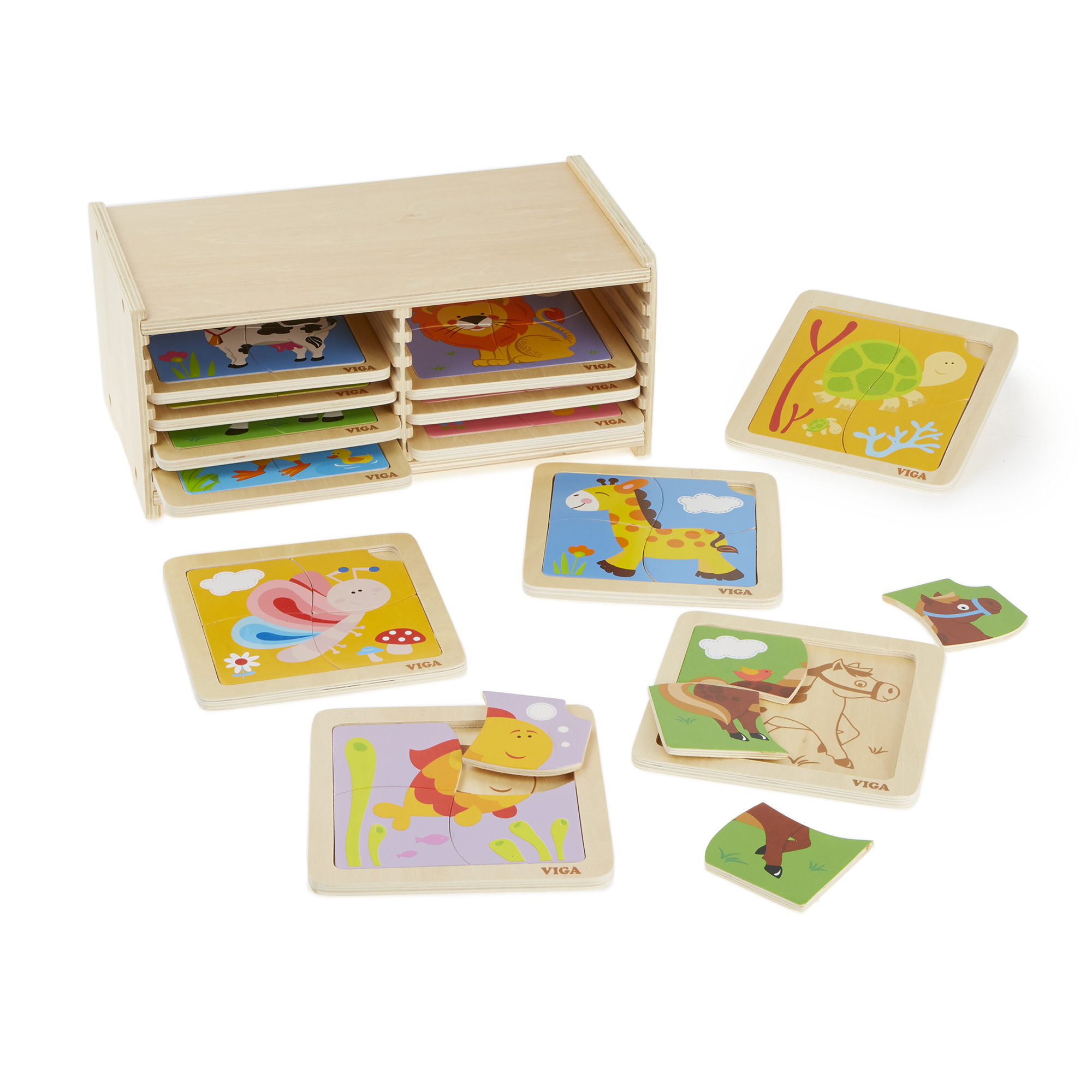 12x 4pc Puzzle Set With Storage | Eduspace Supplies