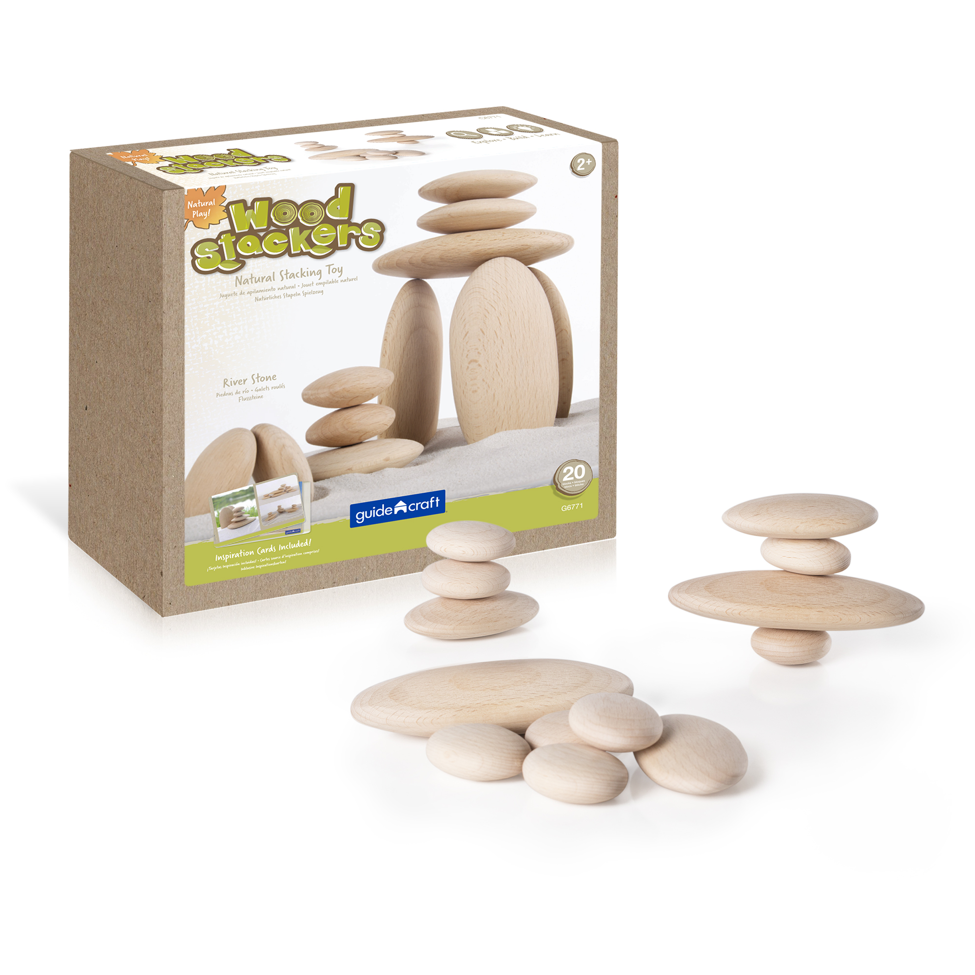 Wood Stackers River Stones | Eduspace Supplies
