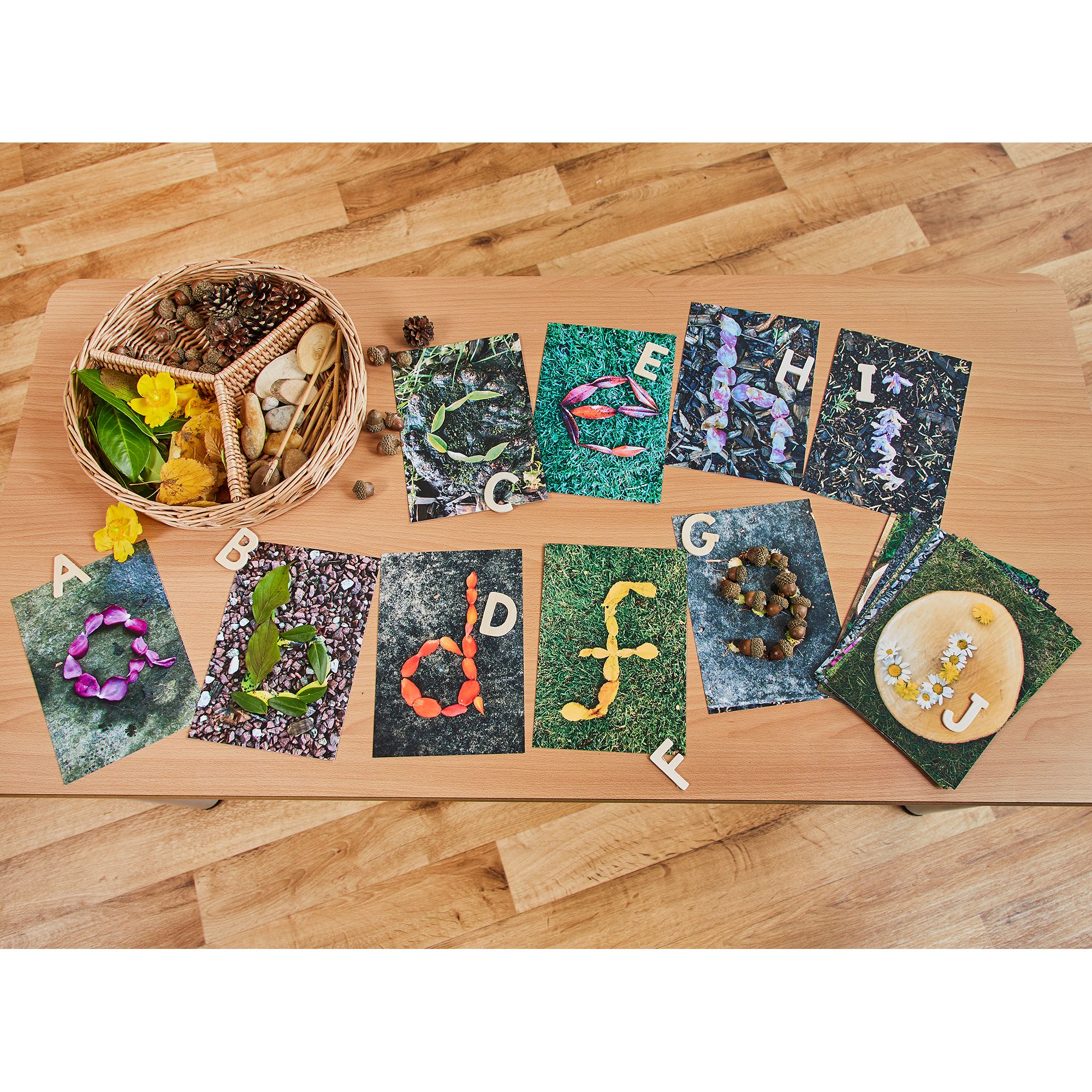 Natural Alphabet Cards Lowercase | Eduspace Supplies