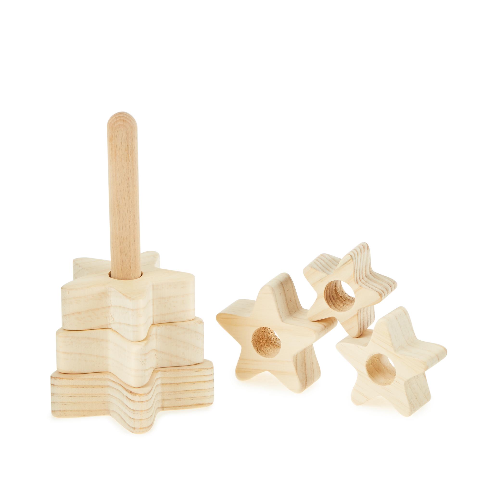 Small Wooden Stacker – Star | Eduspace Supplies