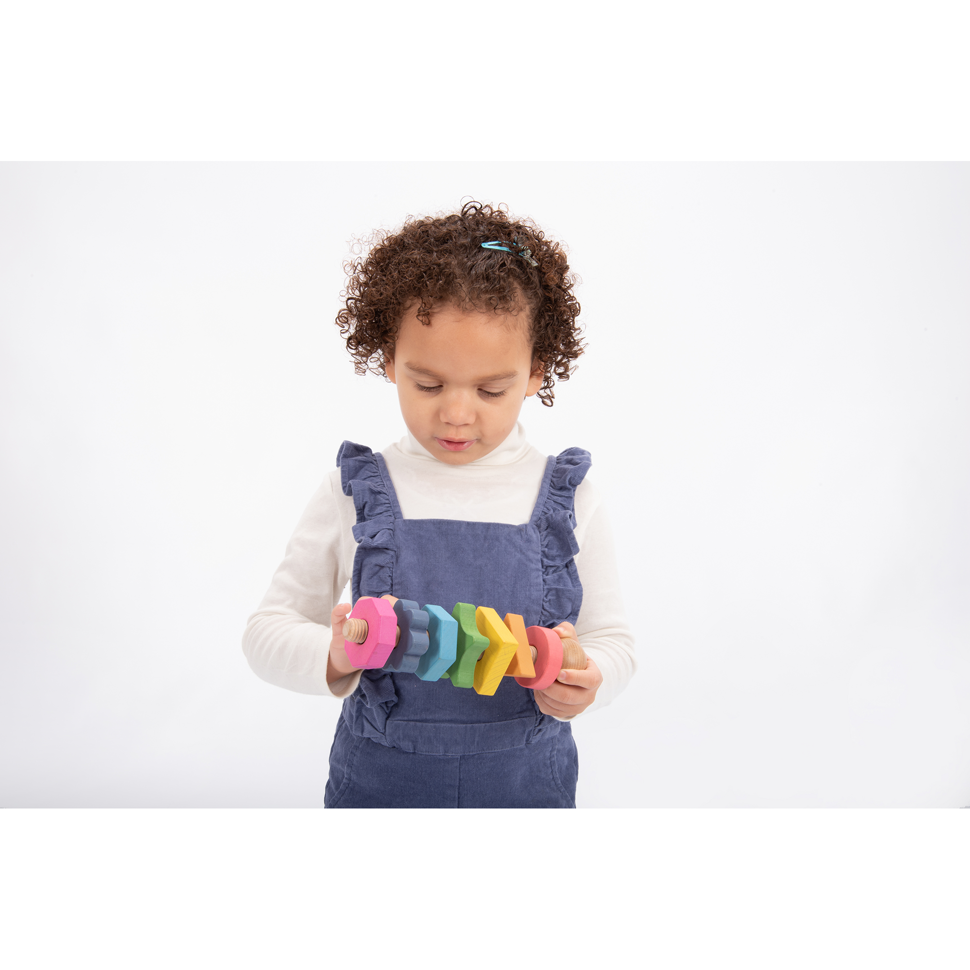 Rainbow Wooden Shape Twister | Eduspace Supplies